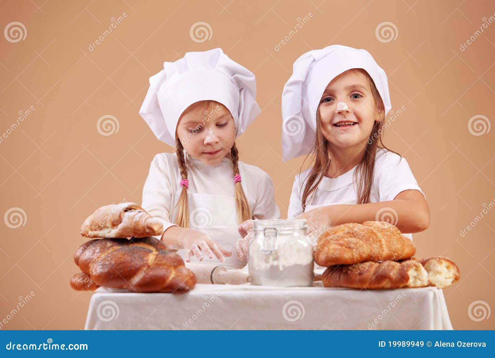 Little cute bakers stock image. Image of bakers, helpers - 19989949