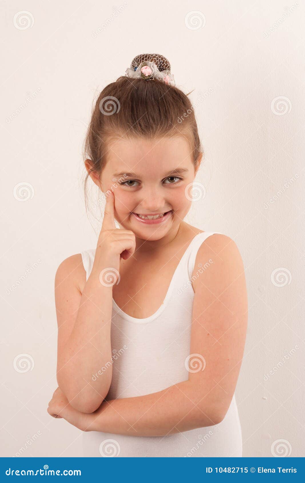 Little Cute Ballet Dancer Smiling at the Camera Stock Image - Image of ...