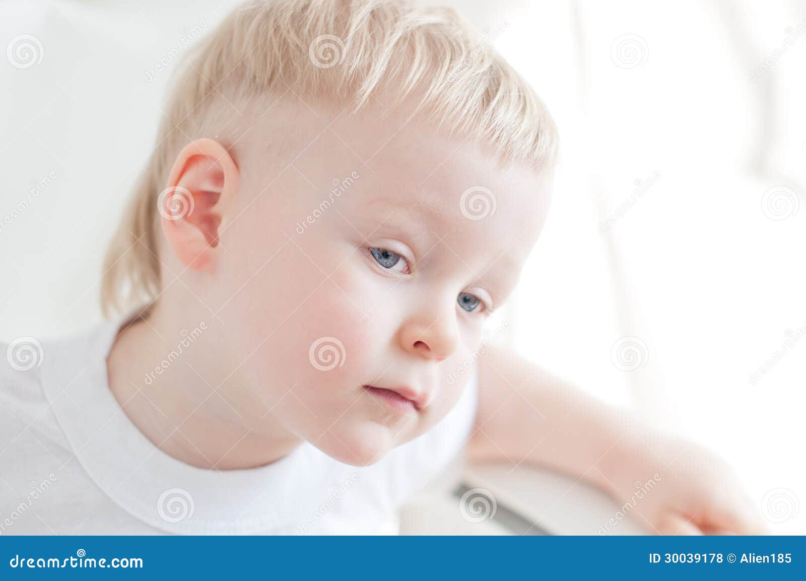 Little Boy is Looking Forward Stock Photo - Image of little, baby: 30039178