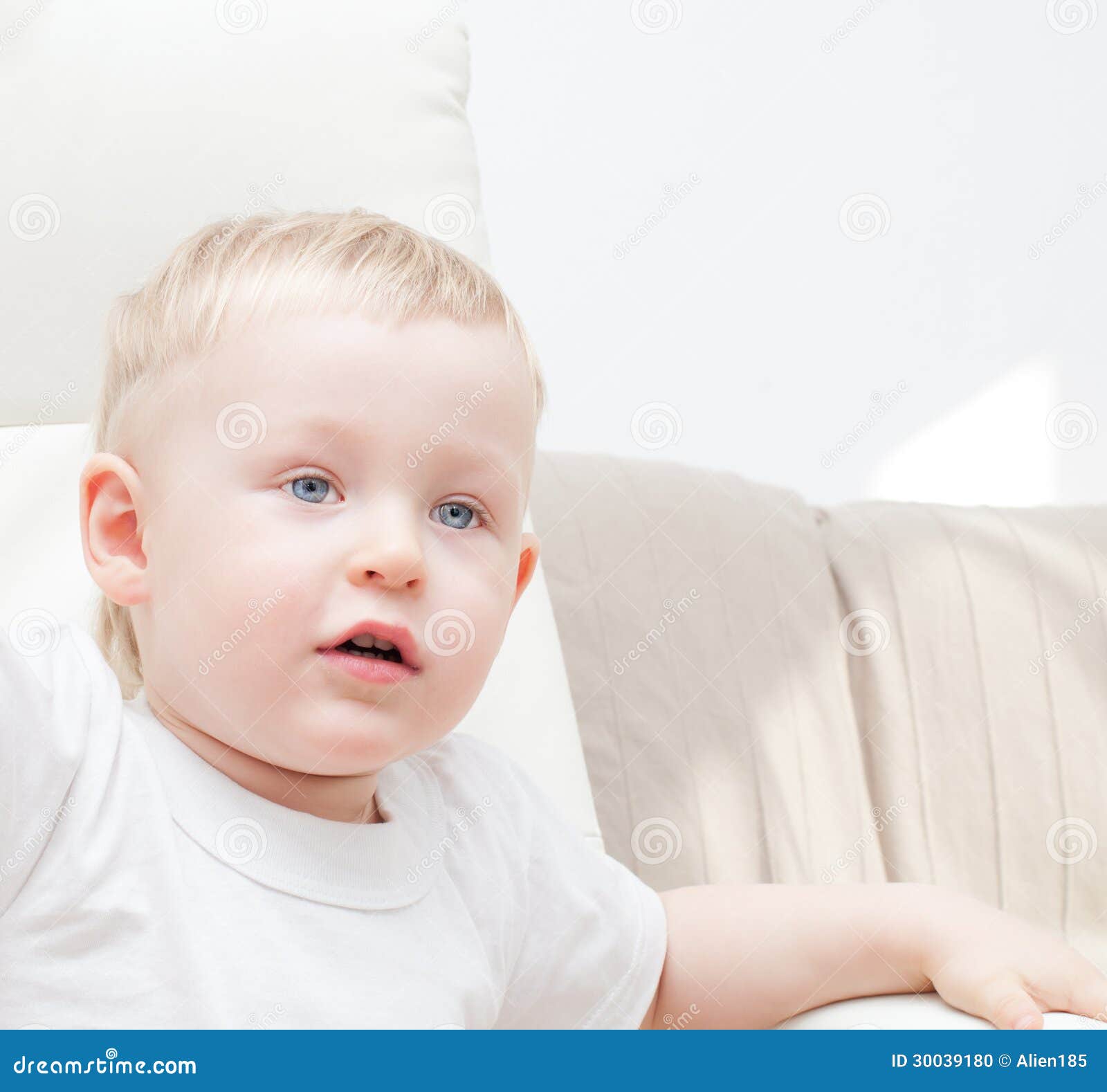 Little Boy is Looking Forward Stock Photo - Image of infants, childhood ...