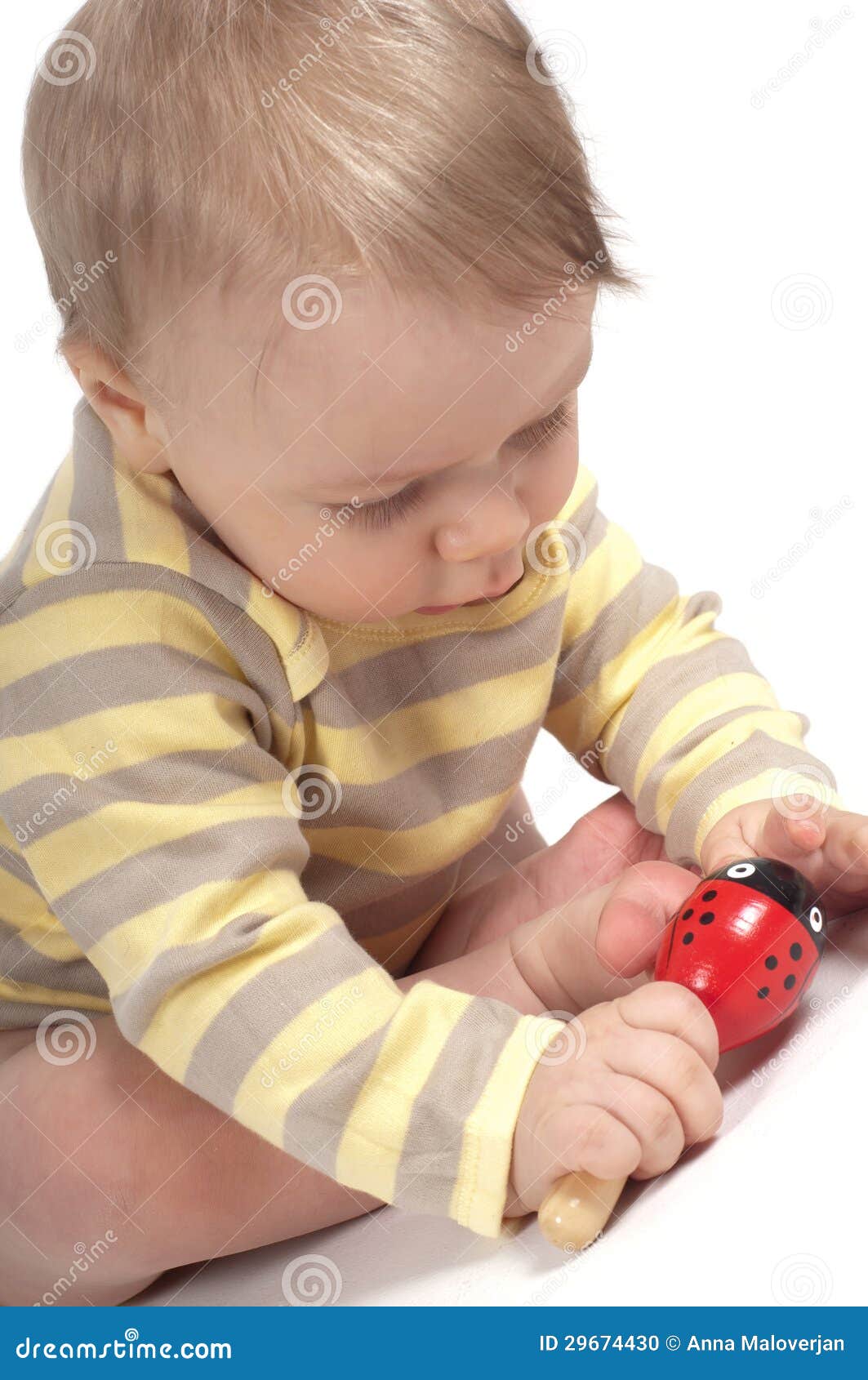 Little cute boy with toy stock photo. Image of growth - 29674430
