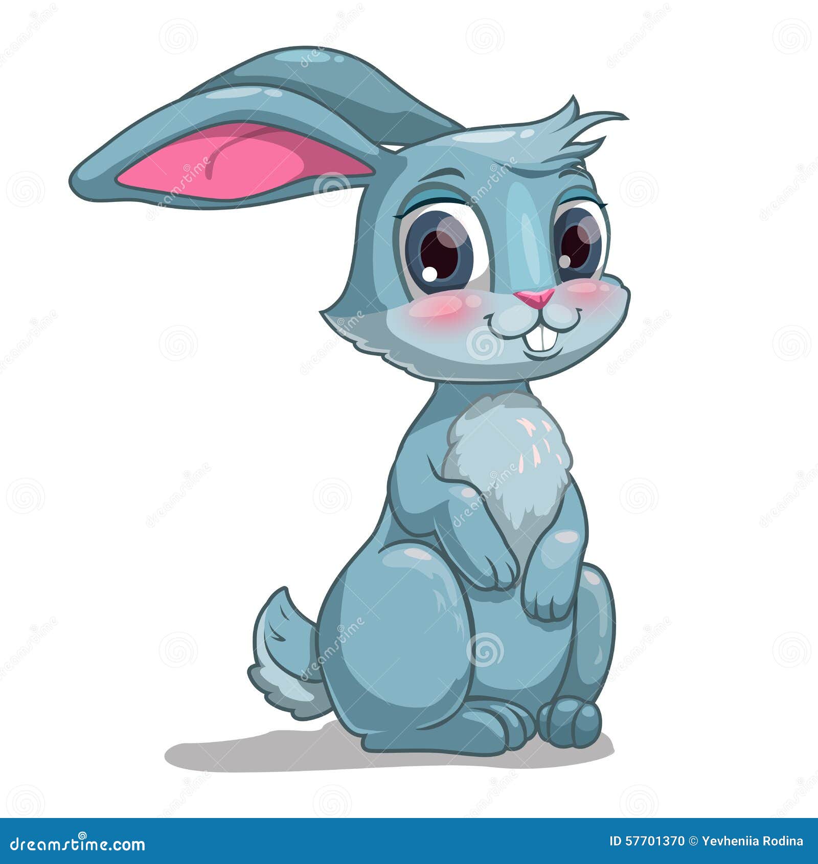 Little cute cartoon bunny stock illustration. Illustration of cute ...