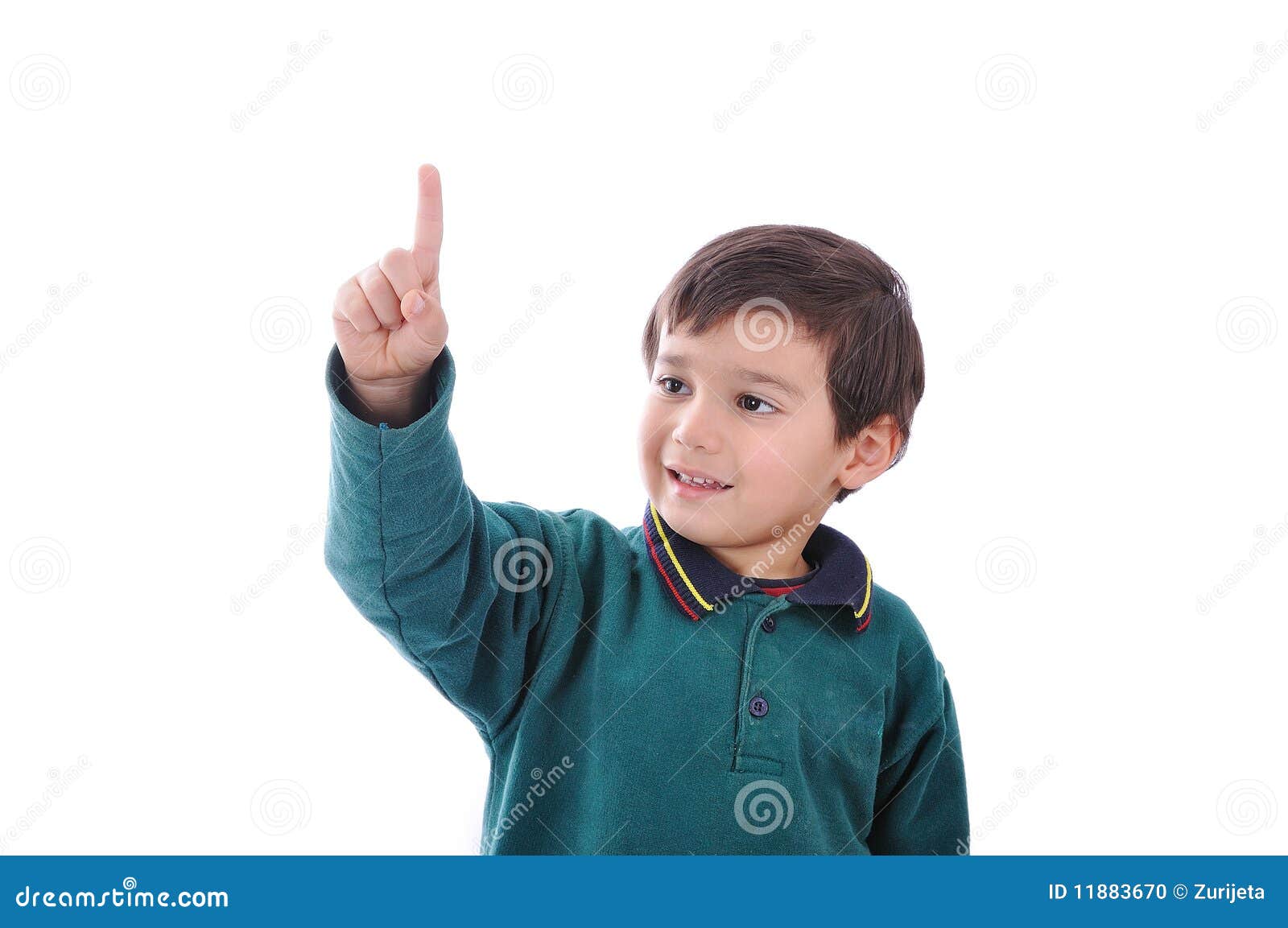 Little Cute Child Pressing Digital Buttons Stock Photo - Image of ...