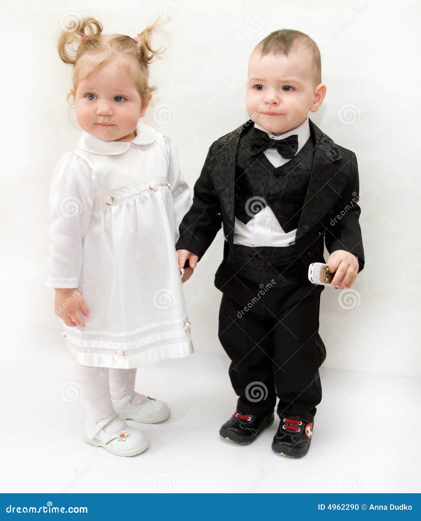 Little cute couple stock photo. Image of girl, decorated - 4962290