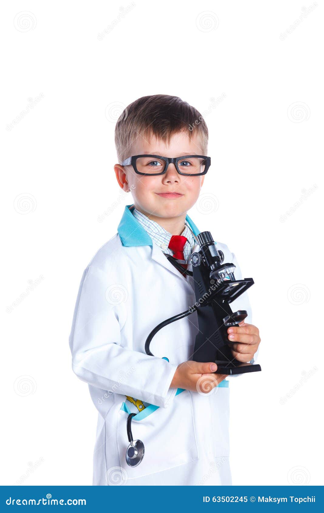 Little cute doctor stock image. Image of playing, isolated - 63502245
