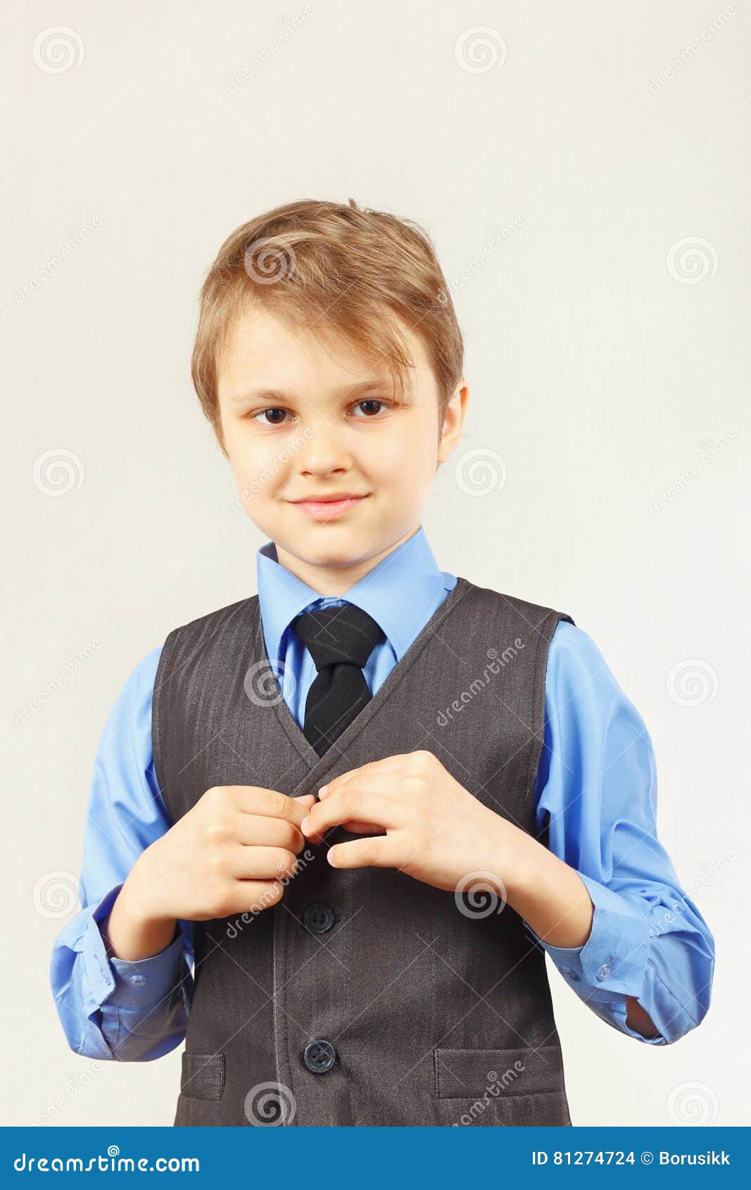 Little Cute Gentleman Wears on Suit Jacket Stock Photo - Image of ...