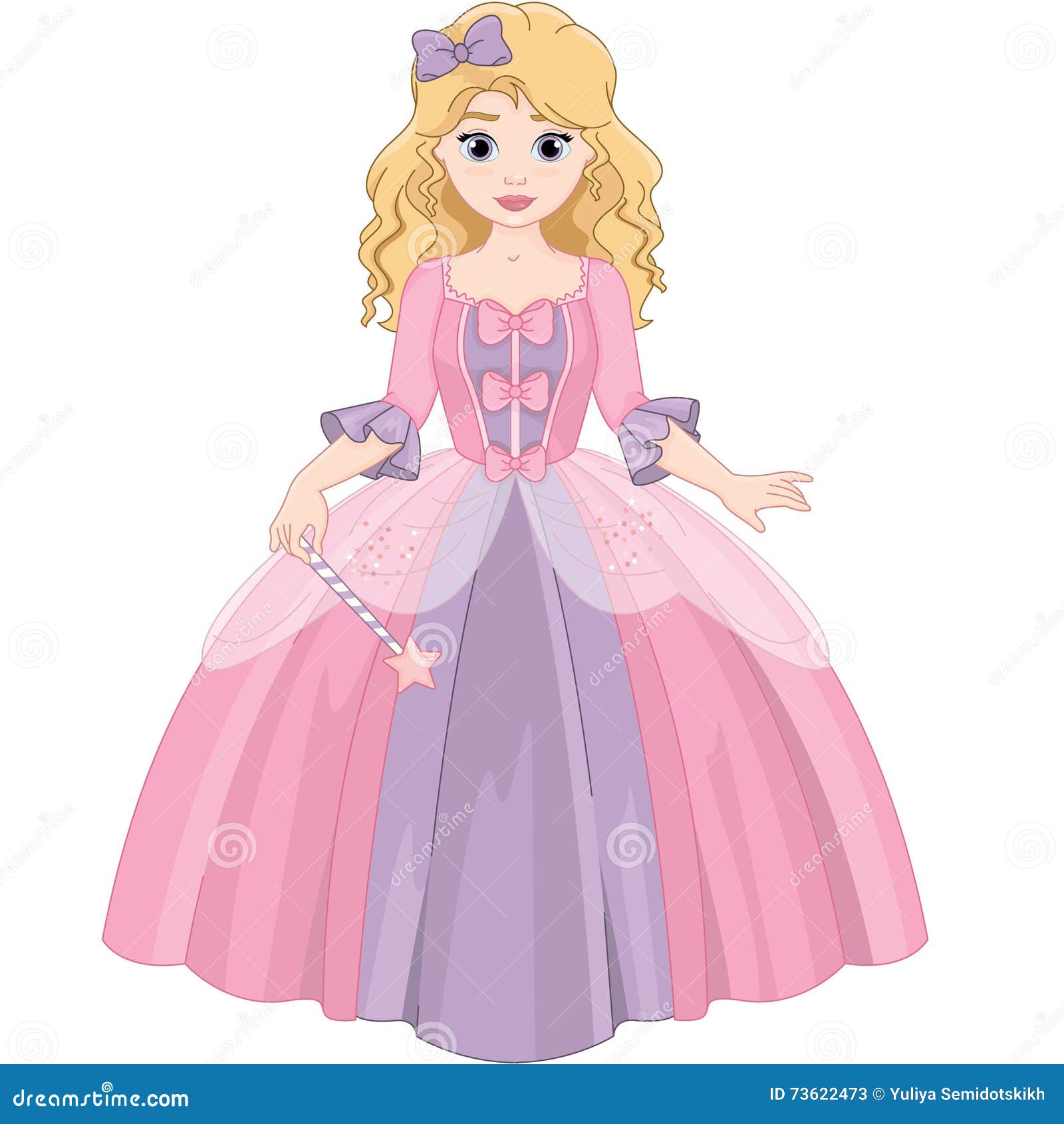 Little Cute Magic Beautiful Princess Stock Vector - Illustration of ...