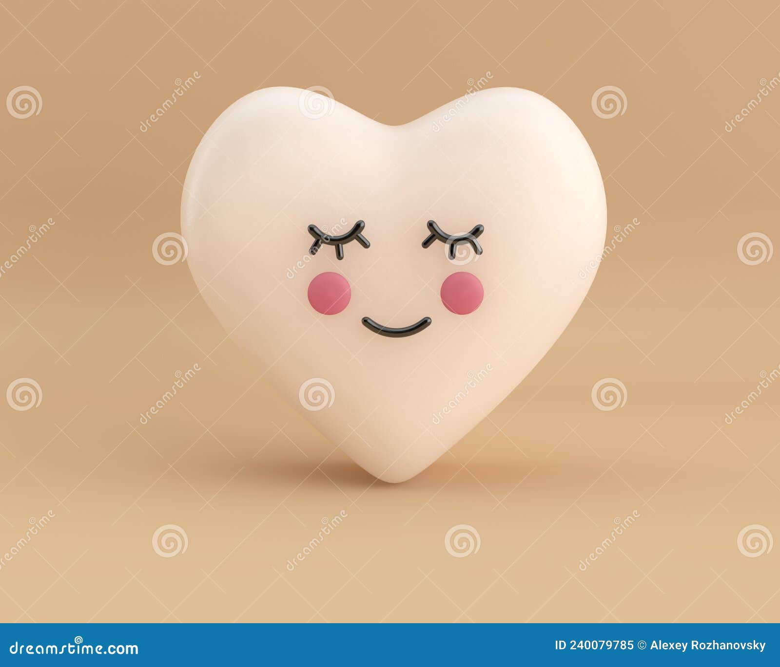 Little Cute Smiling Shapes On Color Background Royalty-Free Stock Photo ...