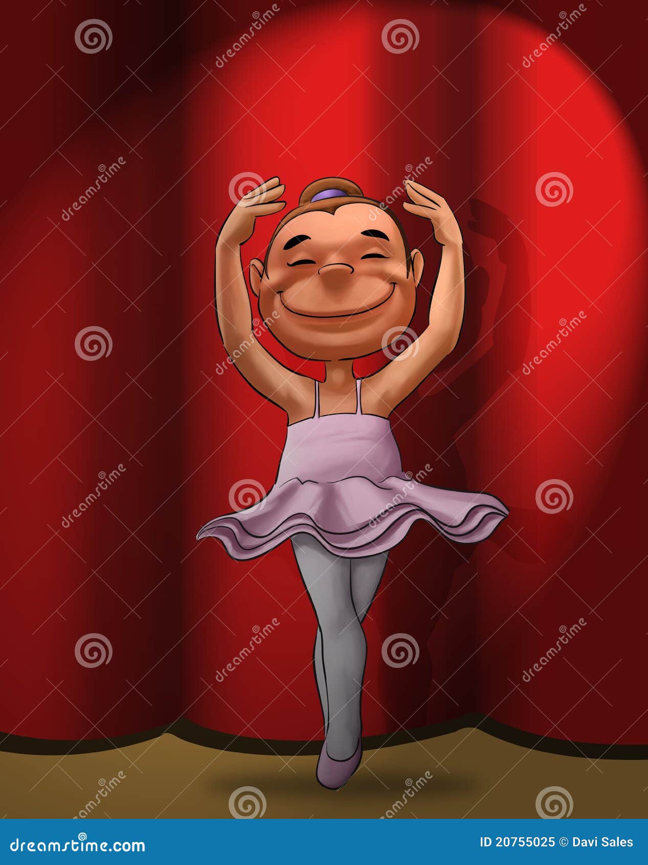 The little dancer stock illustration. Illustration of dreams - 20755025