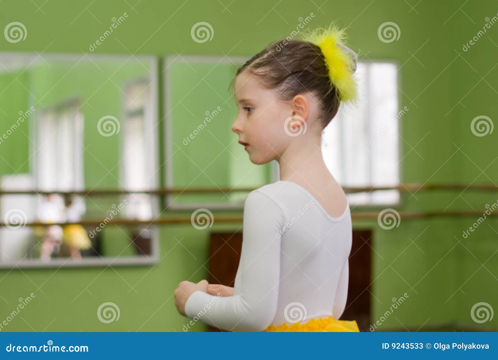 Little dancer stock image. Image of white, dance, classroom - 9243533