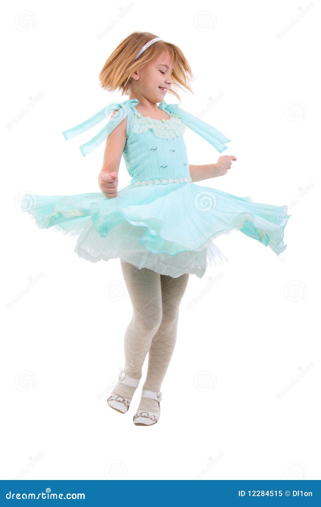 Little Dancing Girl. stock image. Image of human, model - 12284515