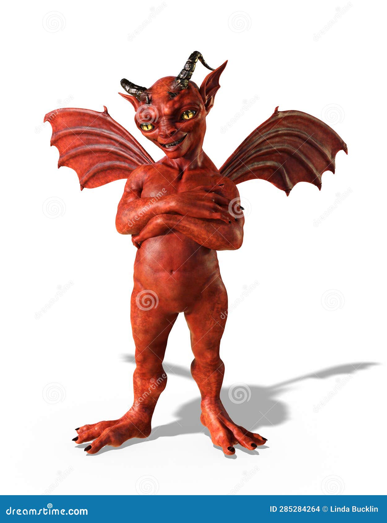 Little Demon stock illustration. Illustration of christianity - 285284264