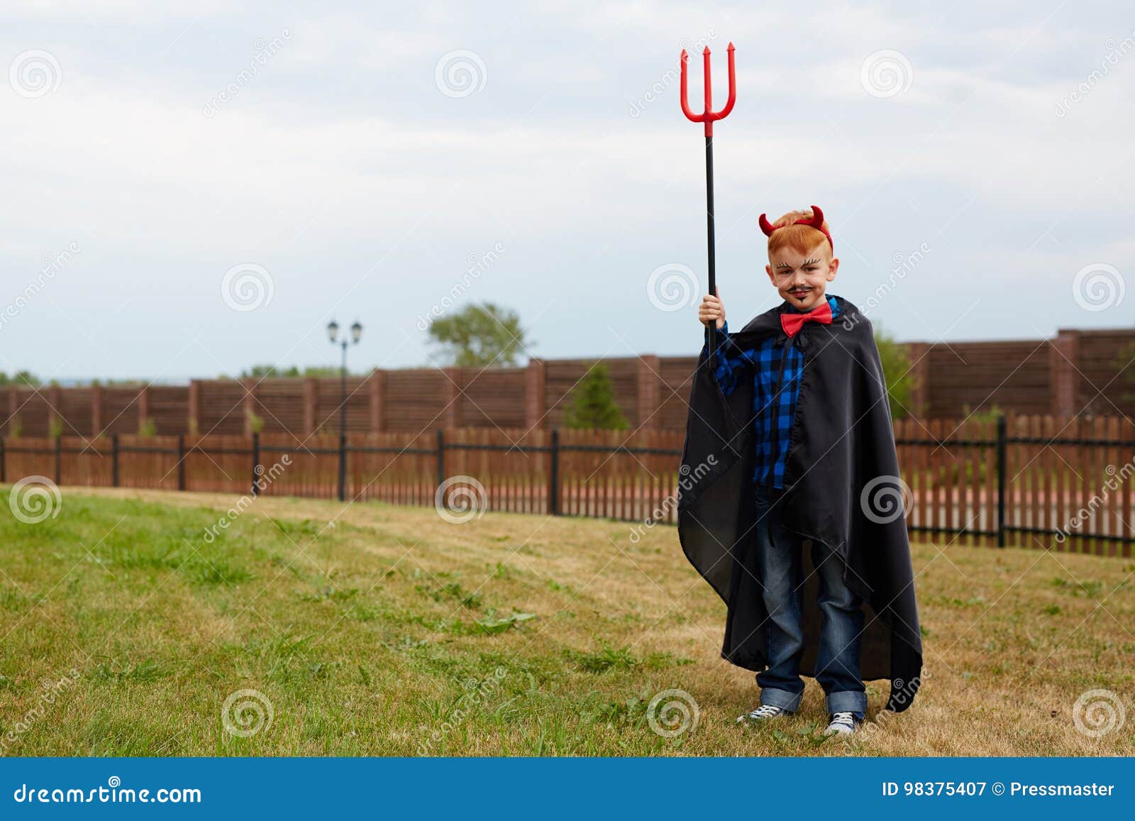 Little devil stock image. Image of demon, child, wizard - 98375407