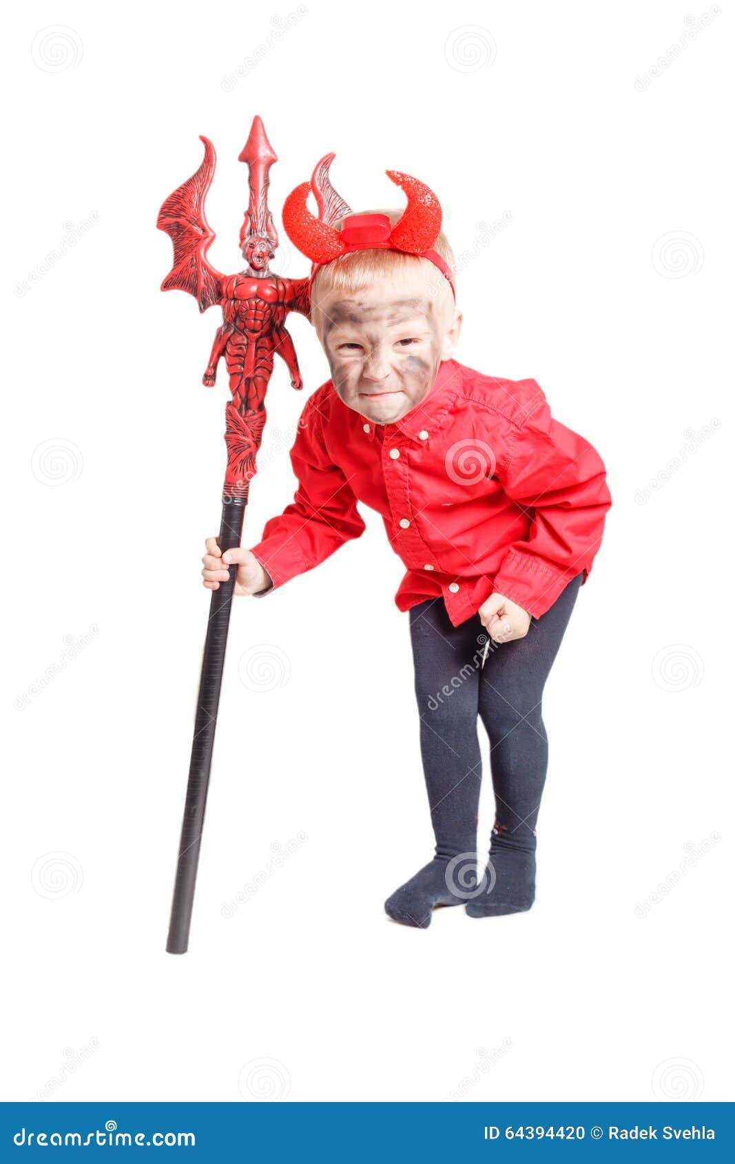 Little devil. stock photo. Image of cruel, horned, evil - 64394420