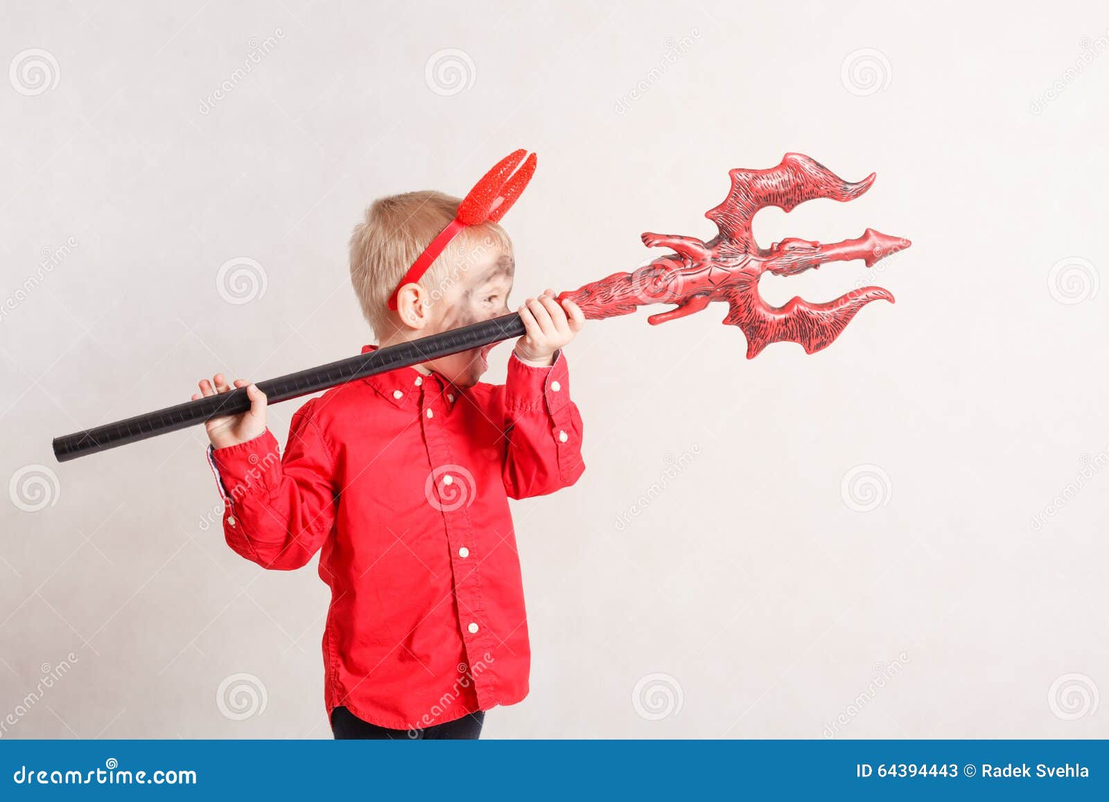 Little devil. stock image. Image of childhood, cheerful - 64394443