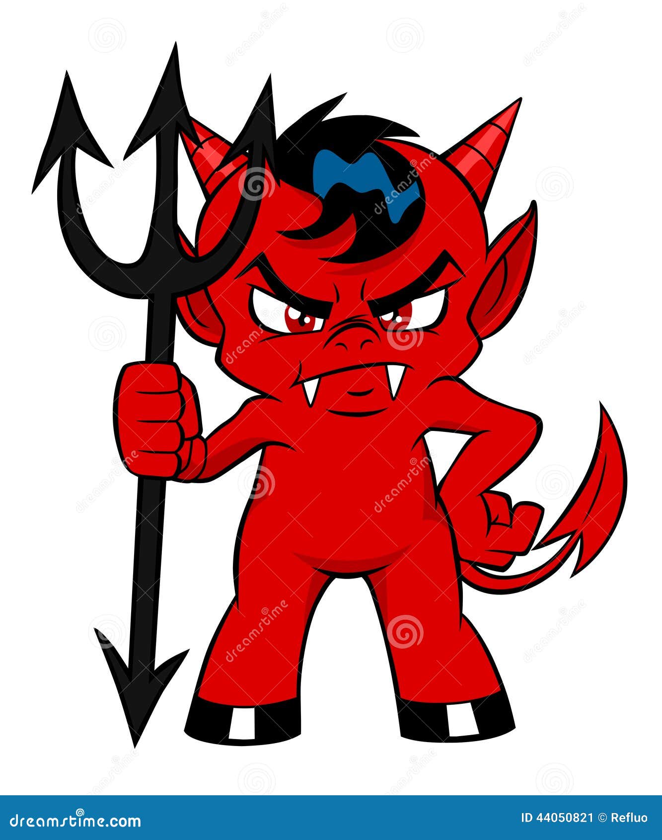 Little devil stock vector. Illustration of cartoon, child - 44050821