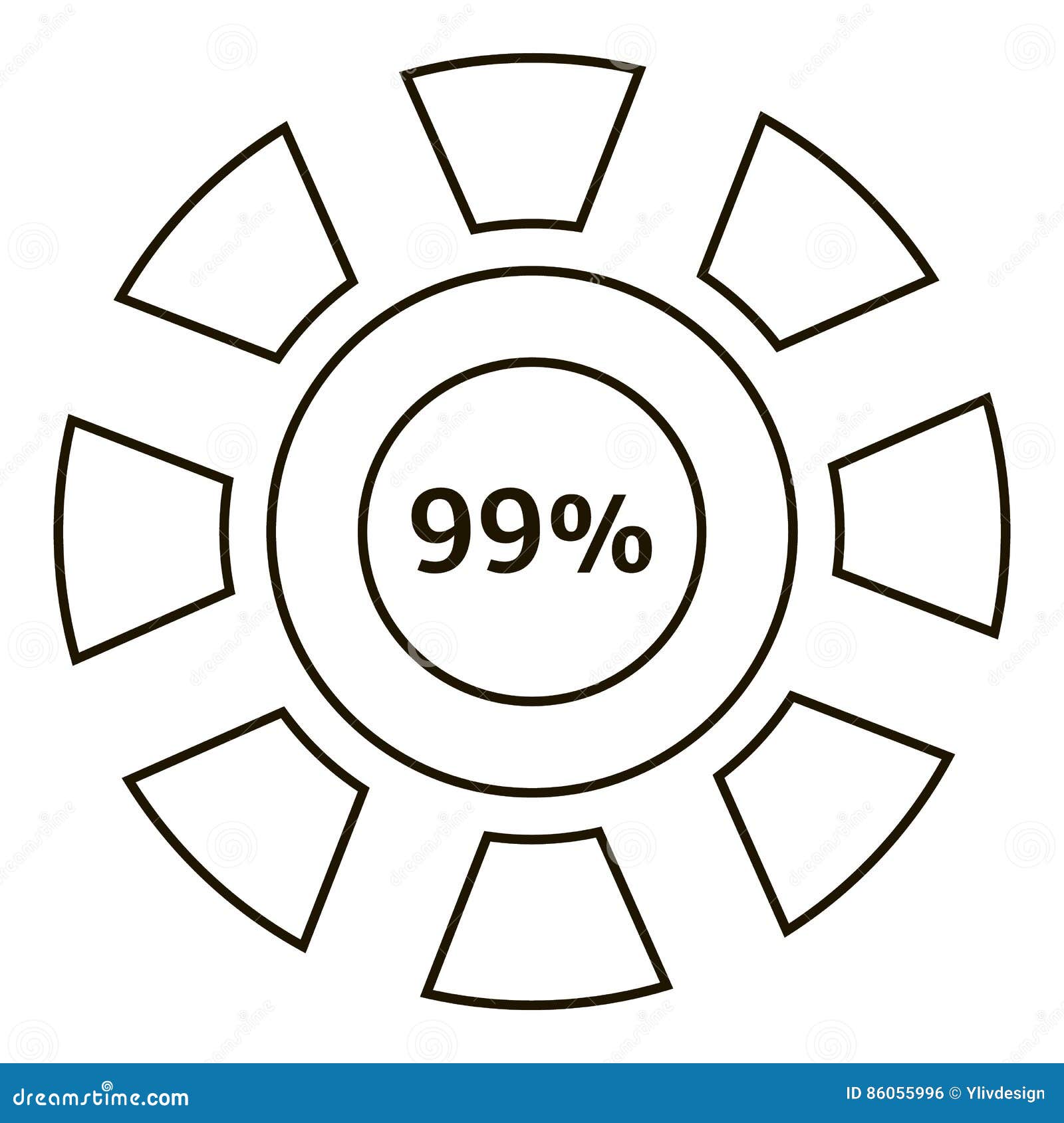 Infographics Outline Template With 3 Steps, Options Or Levels. Chart ...