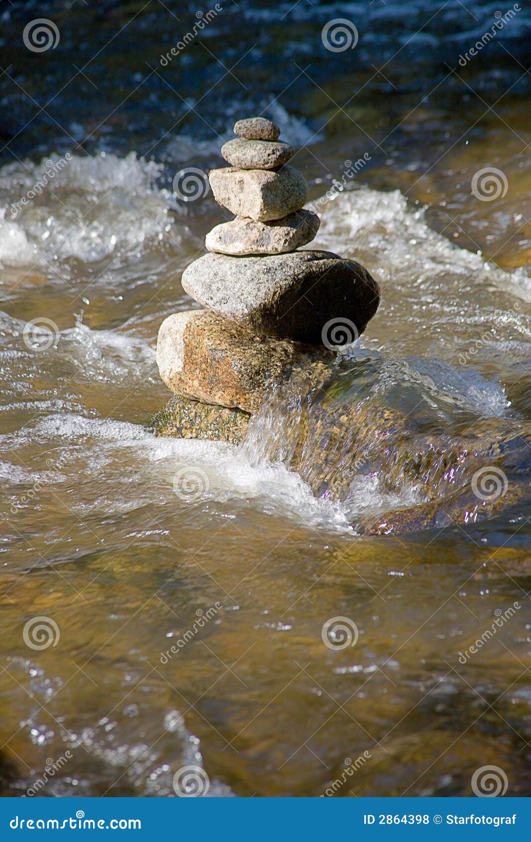 Little Ditch with Many Stones Stock Photo - Image of billows ...