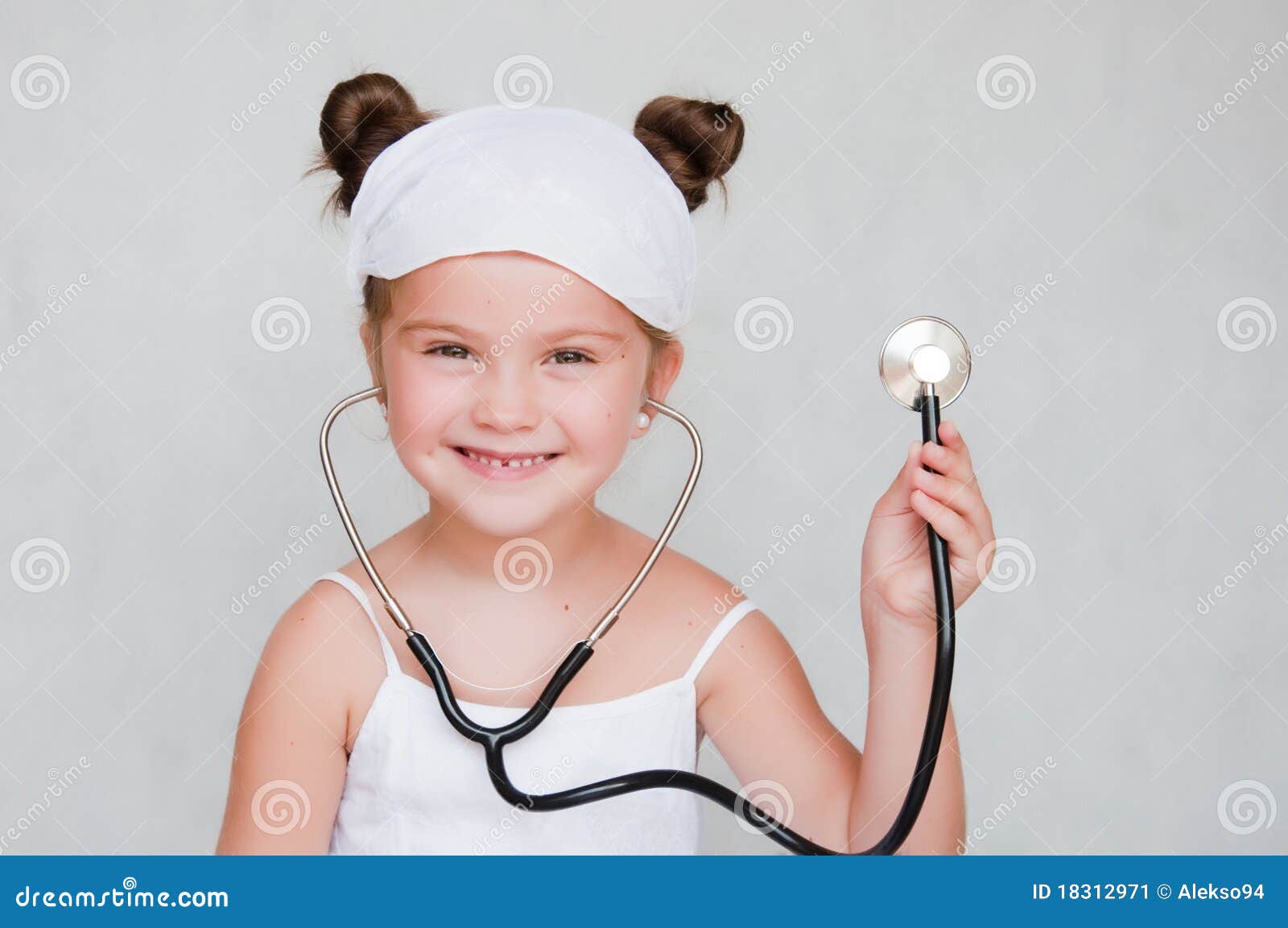 Little doctor stock image. Image of girl, nurse, medicine - 18312971
