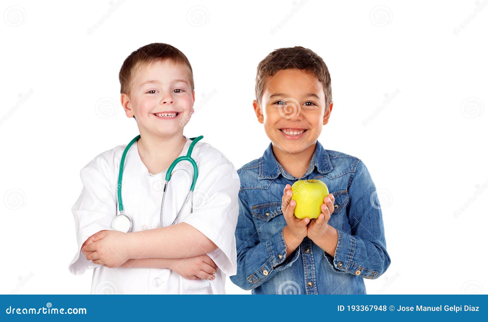 Little Doctor with a Patient Stock Photo - Image of happy, pediatric ...