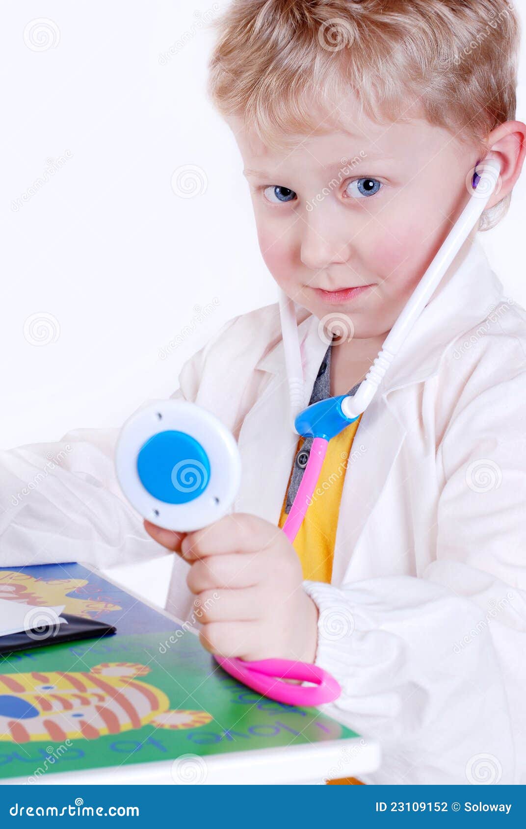 Little doctor portrait stock photo. Image of portrait - 23109152