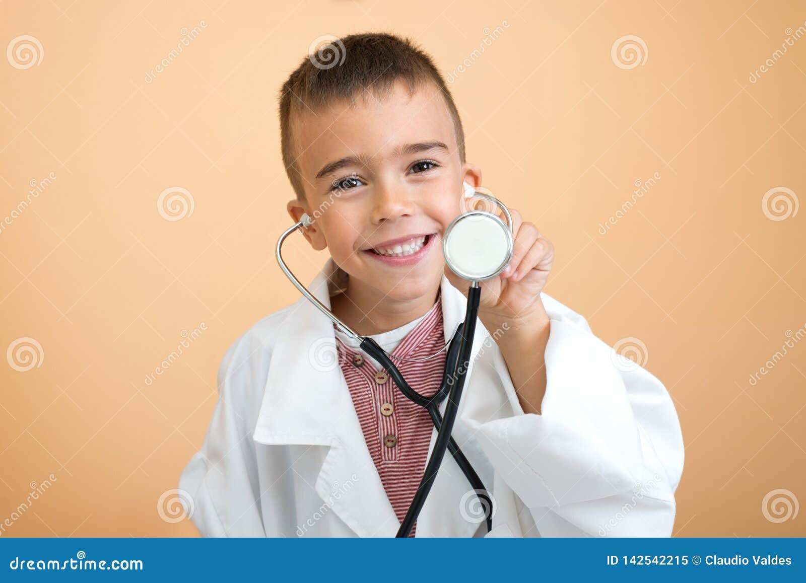 Little Doctor Ready To Examine Stock Image - Image of care, play: 142542215
