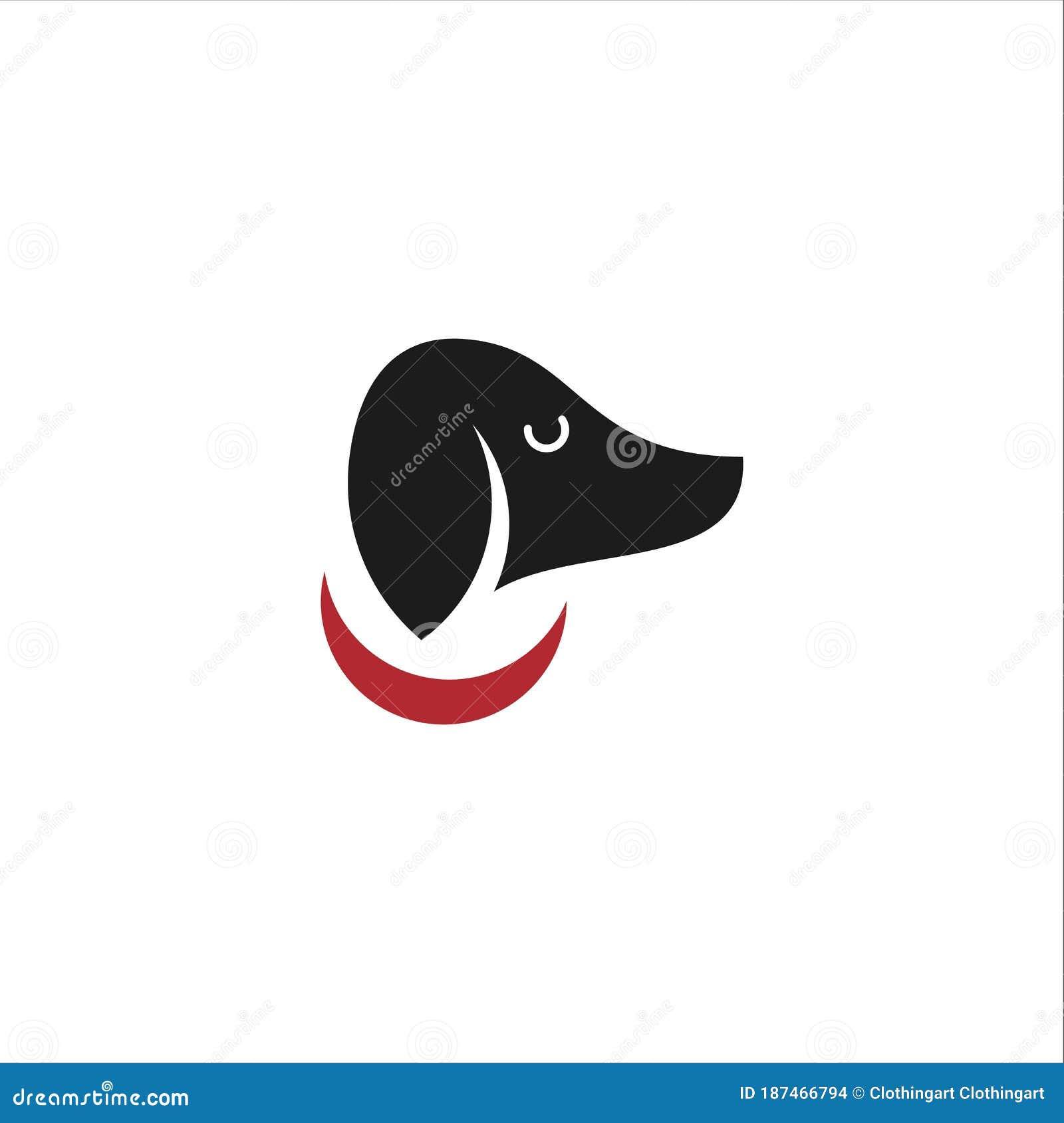 Little Dog Logo, Dog Head Logo. Vector Illustration Stock Vector ...