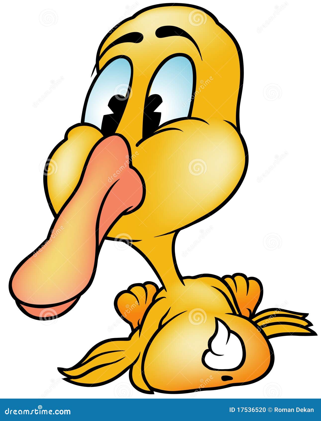 Little Duck stock vector. Illustration of bird, yellow - 17536520
