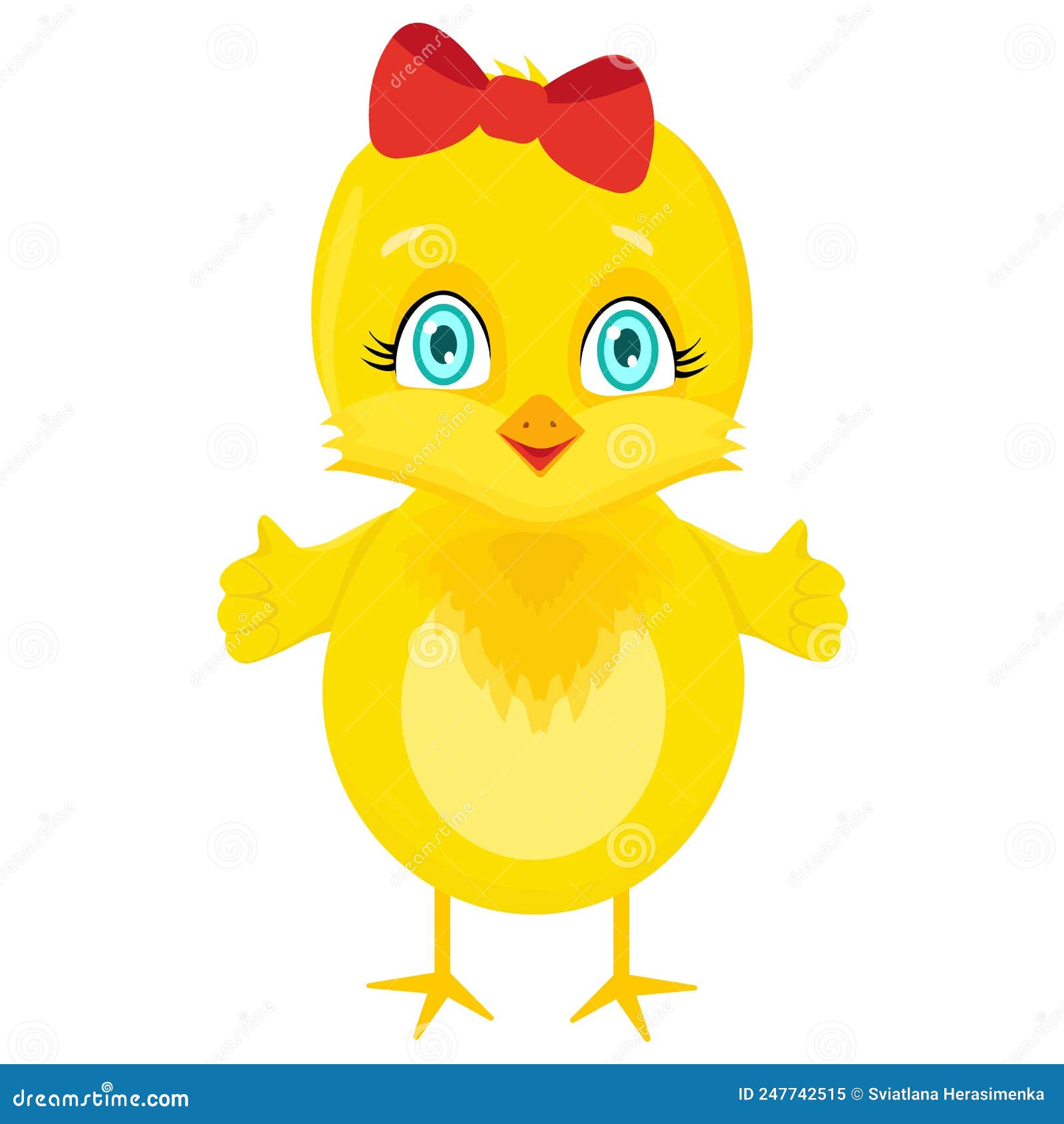 Little Easter Chicken in a Broken Egg Vector Cartoon Illustration Stock ...