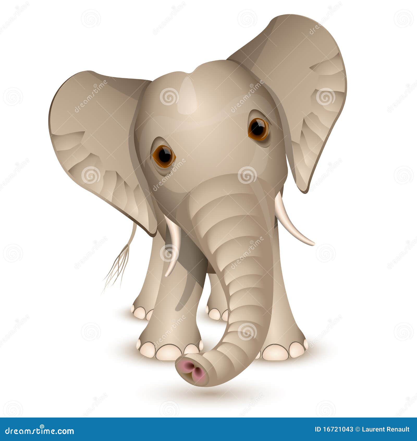 Little elephant stock vector. Illustration of cute, charming - 16721043