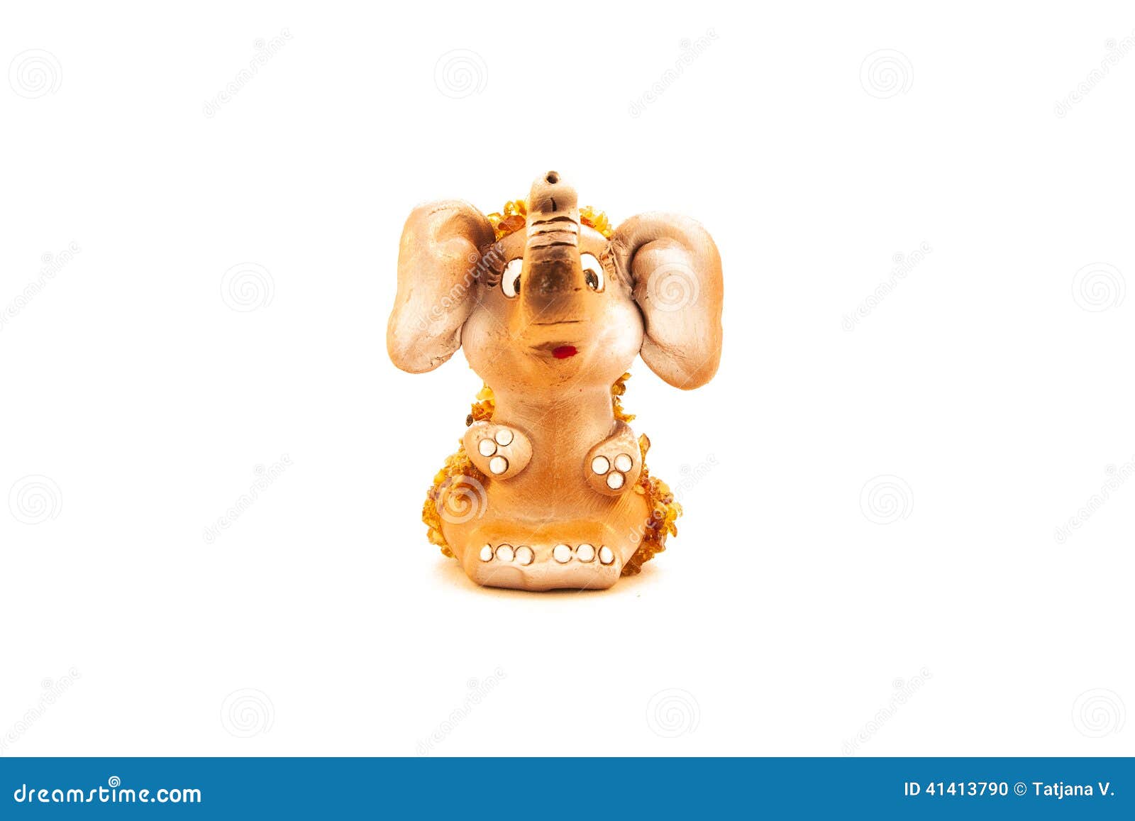 Little Elephant with Amber Pieces Stock Photo - Image of turkish ...