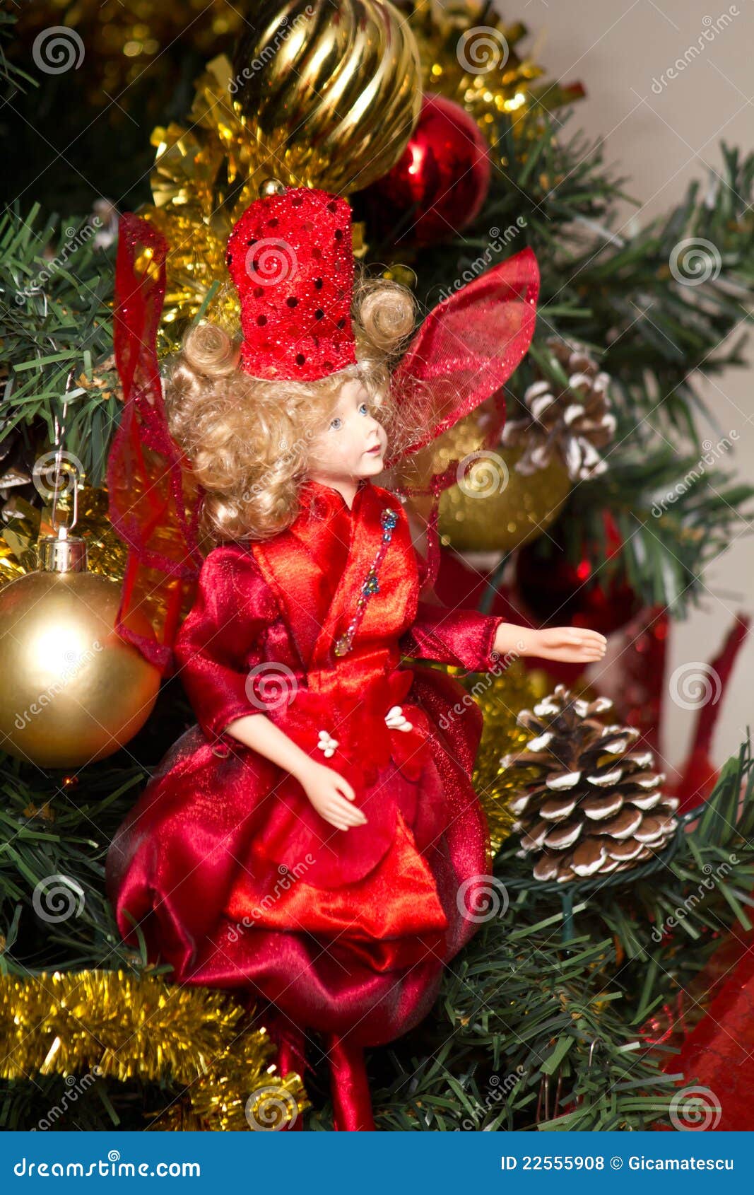 Little elf girl I stock photo. Image of crafteepics, tree - 22555908