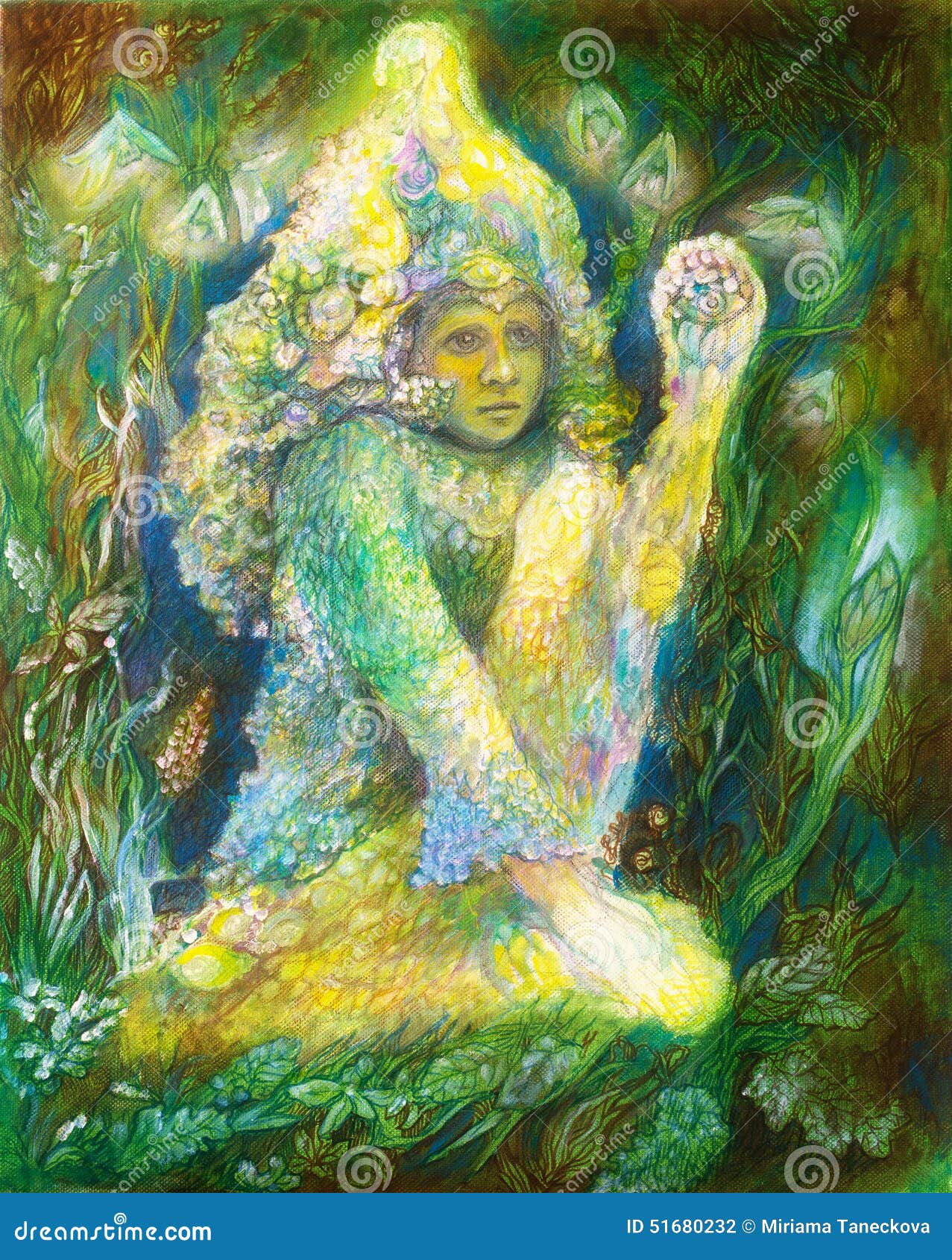 Little Elven Fairy Spirit Sitting in Grass, Beautiful Fantasy Stock ... Little Elven Fairy Spirit Sitting in Grass, Beautiful Fantasy Stock ...