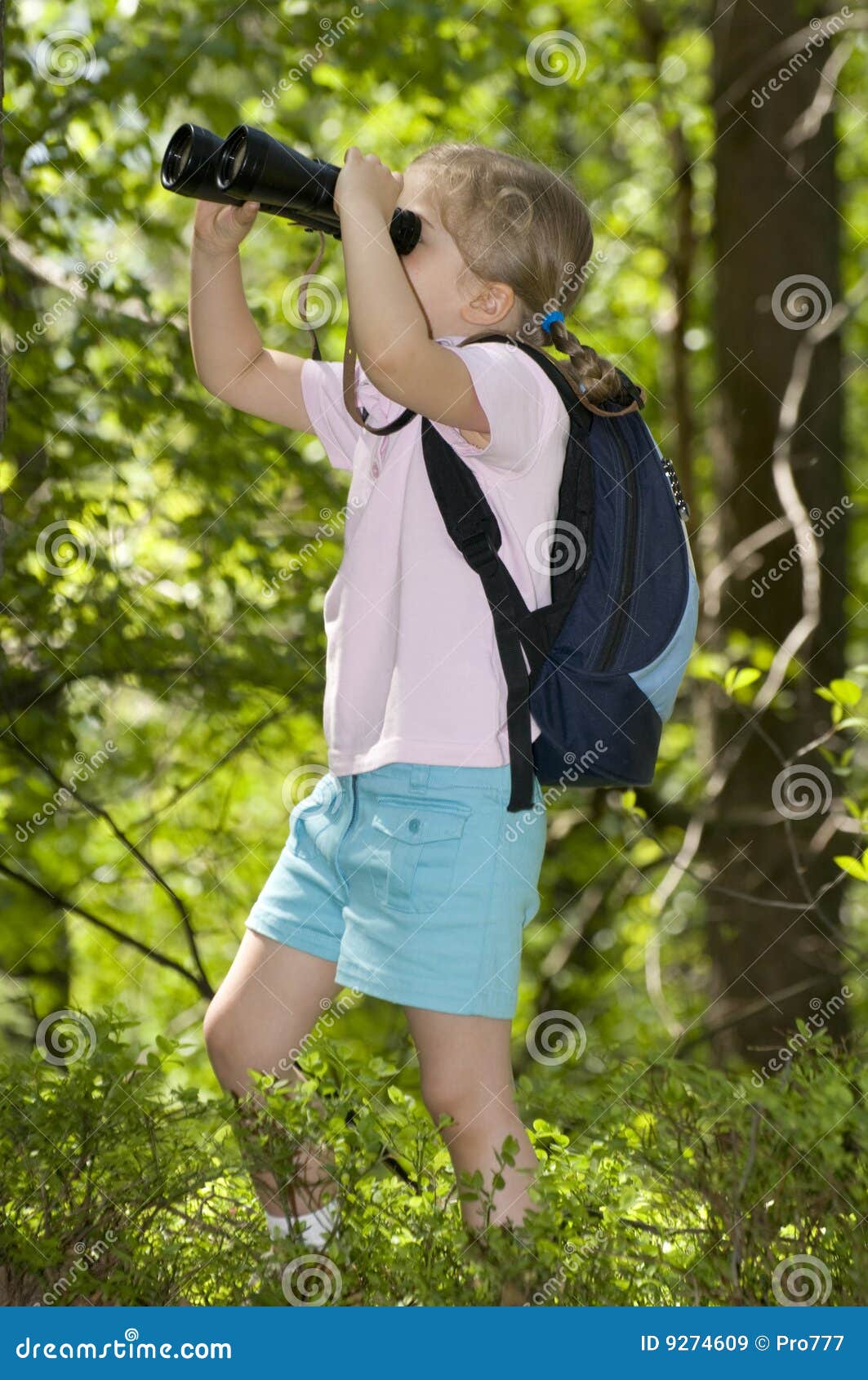 Little explorer stock image. Image of explorer, forest - 9274609
