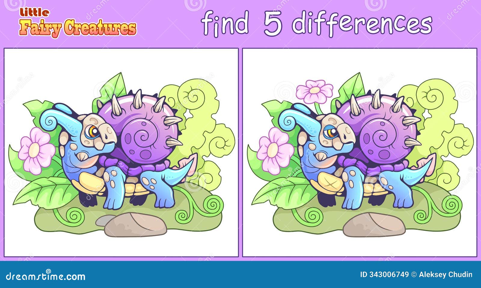 Kid Dragon Find Correct Shadow Game Vector Cartoon Illustration ...