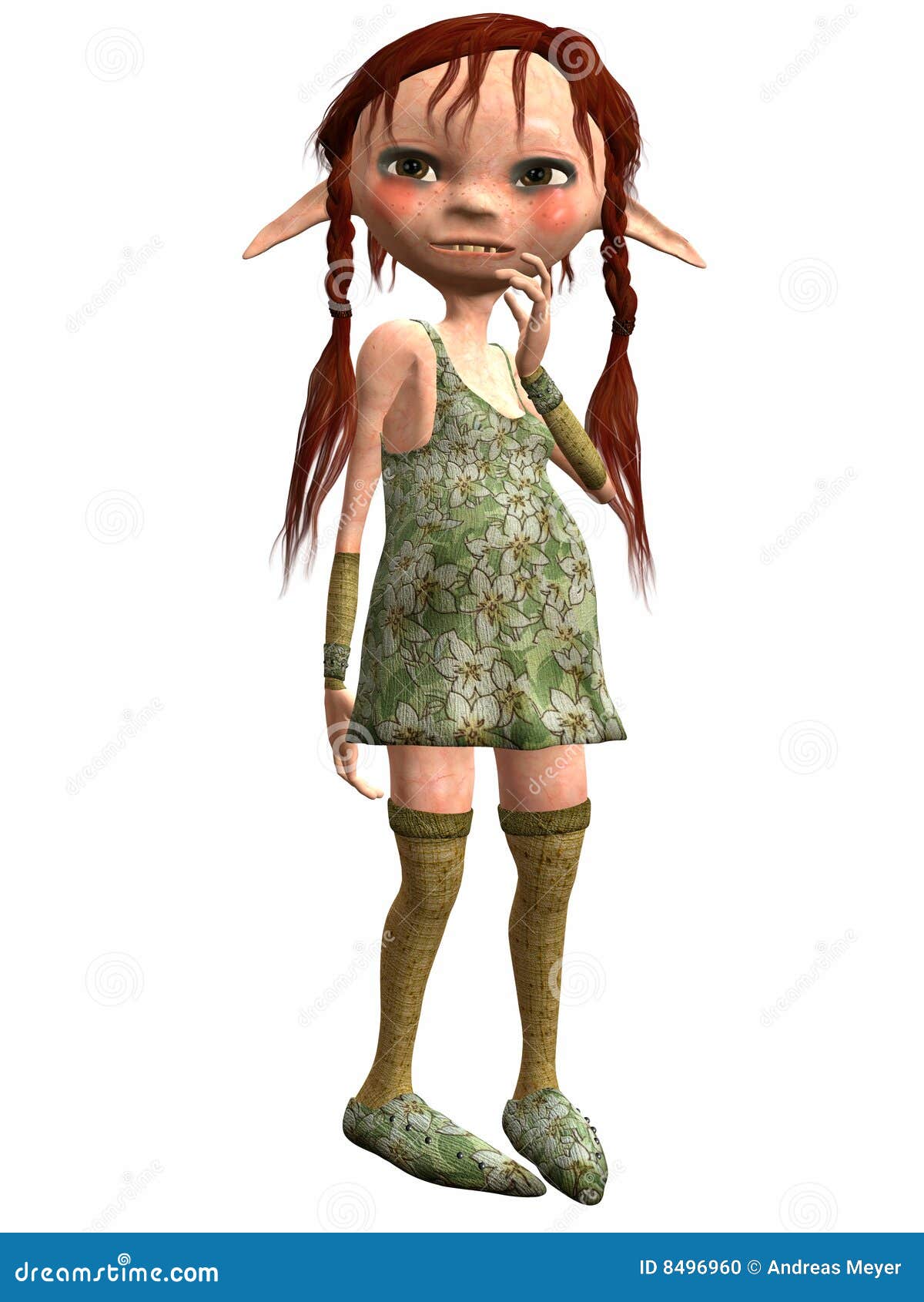 Little Female Troll stock illustration. Illustration of statue - 8496960