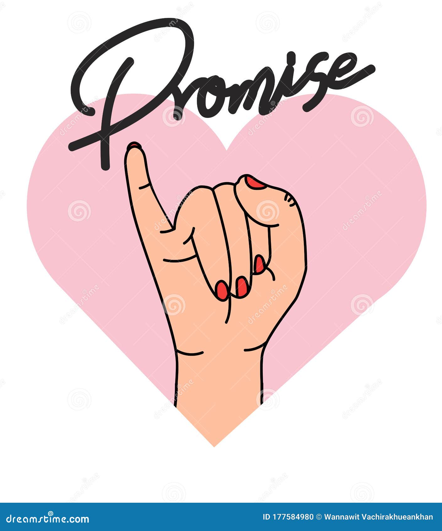 Little Finger Making Gesturing Symbol Concept Stock Vector ...