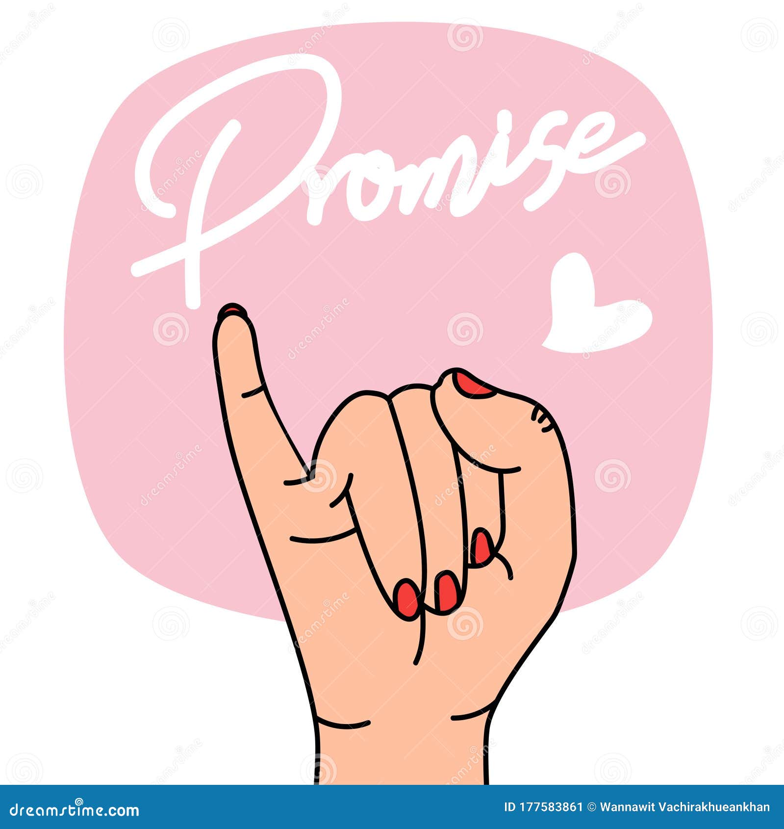 Little Finger Hand Icon. Pinky Promise Hand Sign. Promise Hand Gesture ...