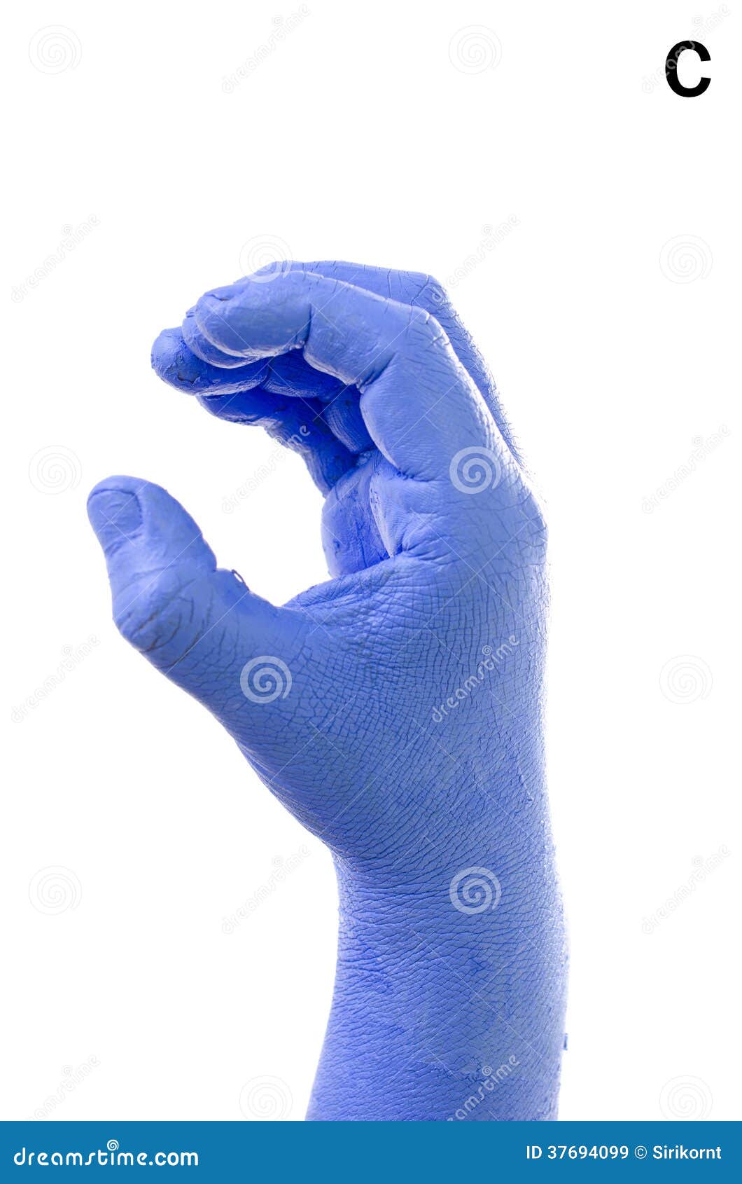 Little Finger Spelling The Alphabet In American Sign Language (ASL ...