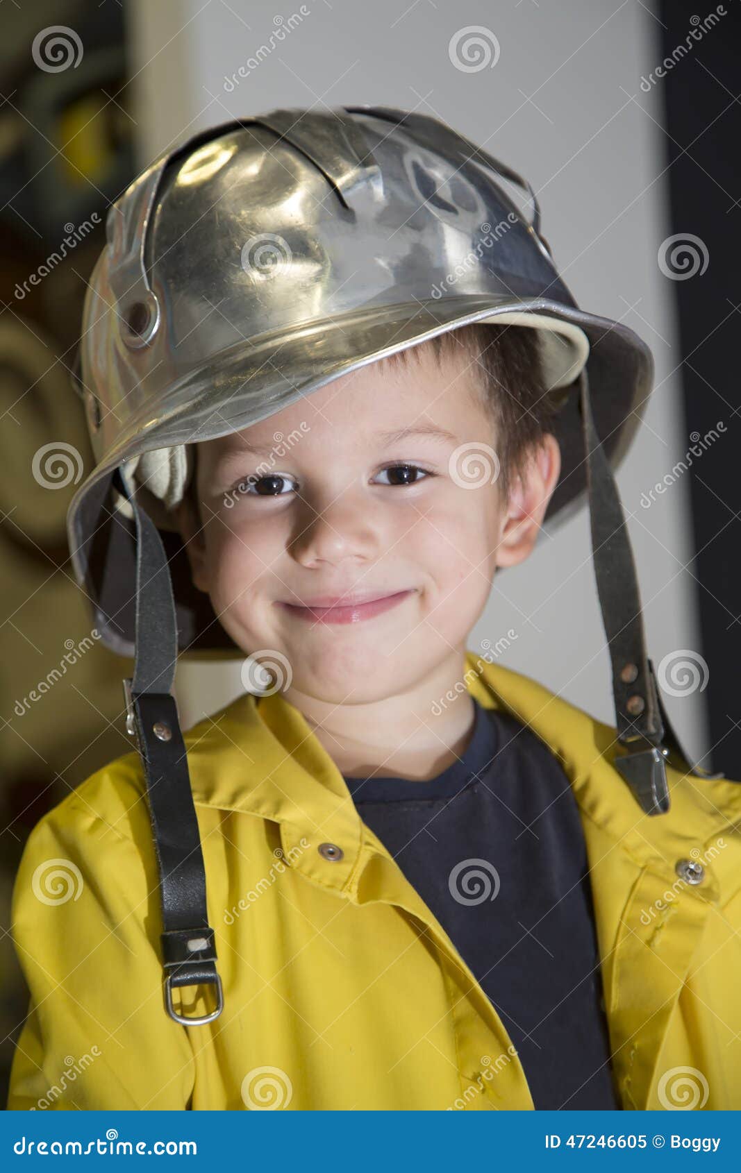 Little firefighter stock image. Image of playing, fireman - 47246605