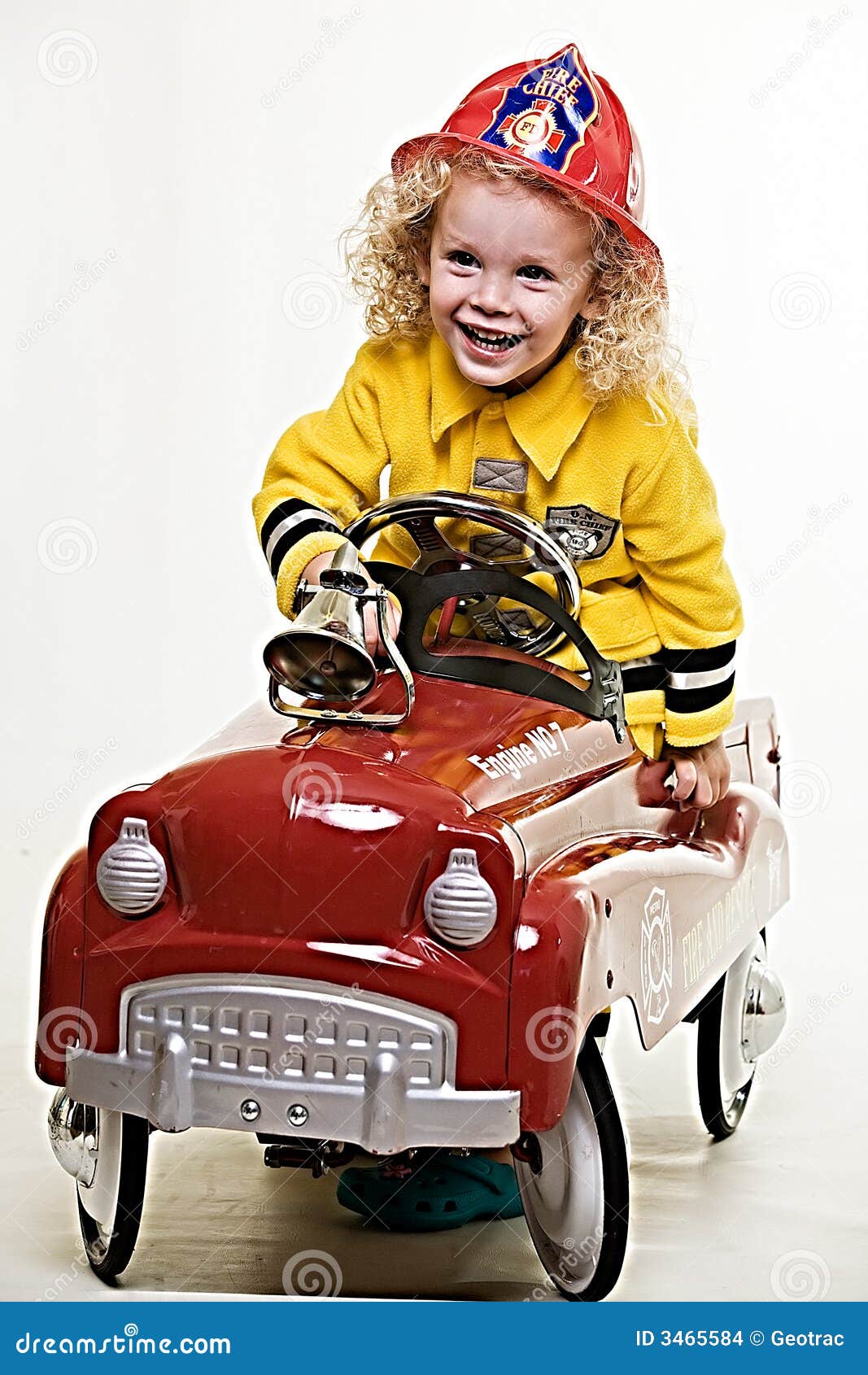 Little fireman stock photo. Image of curls, happy, blond - 3465584