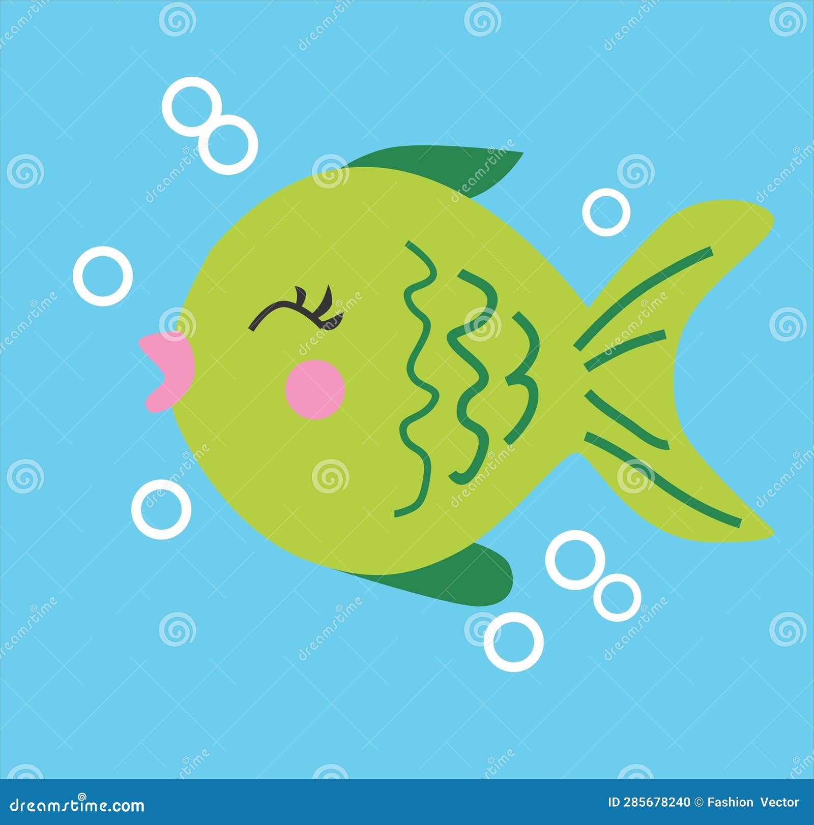 Little fish vector art stock vector. Illustration of animals - 285678240