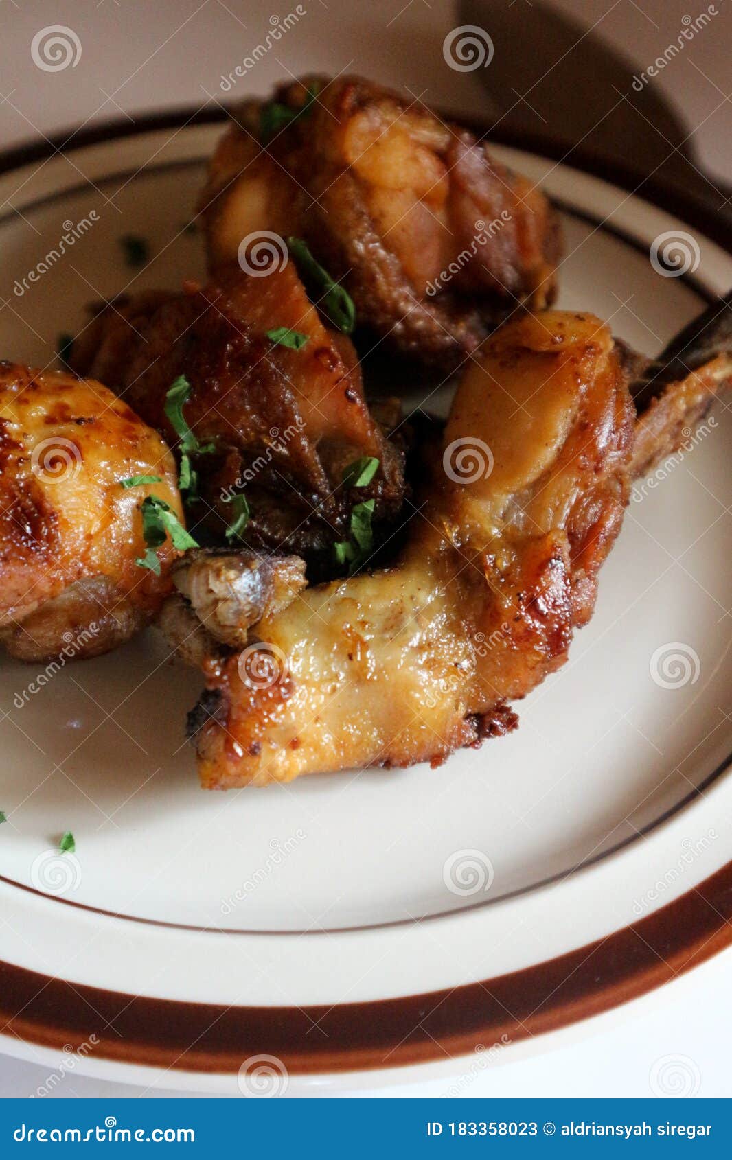 Little Fried Chicken from North Sumatera Stock Image - Image of ...