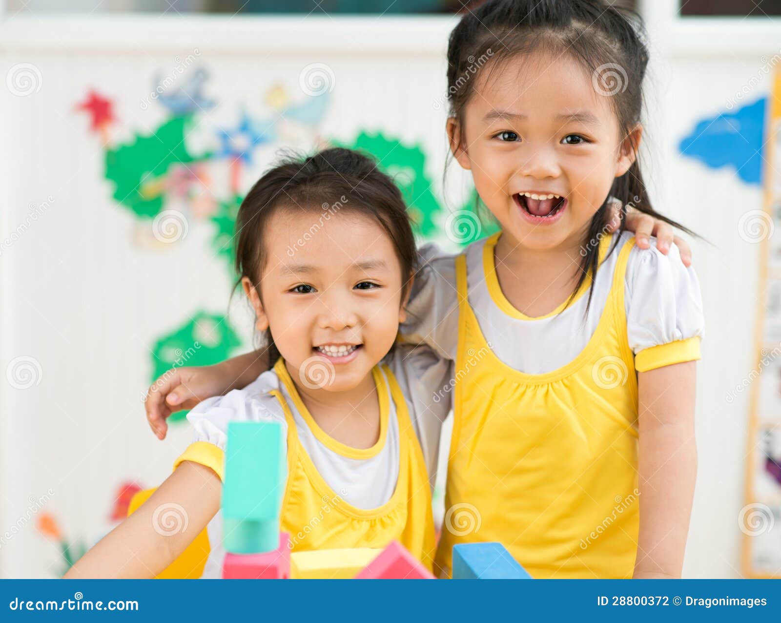 Little friends stock photo. Image of female, child, bright - 28800372