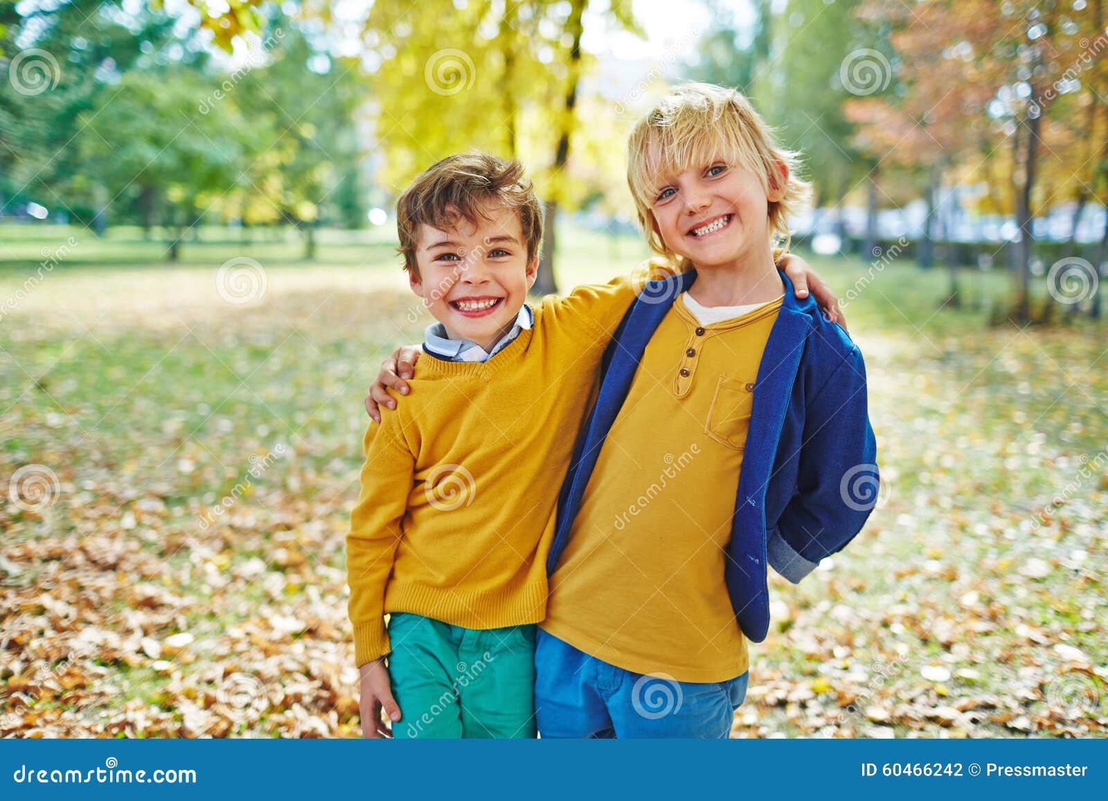 Little friends stock photo. Image of childhood, autumn - 60466242