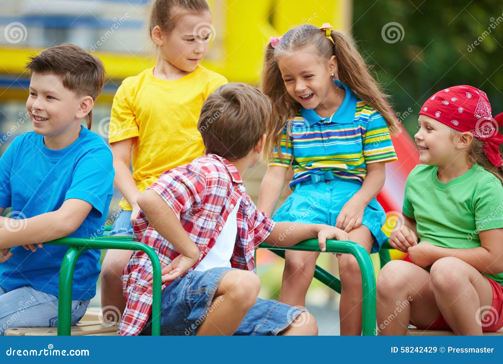 Little friends stock image. Image of merry, lifestyle - 58242429