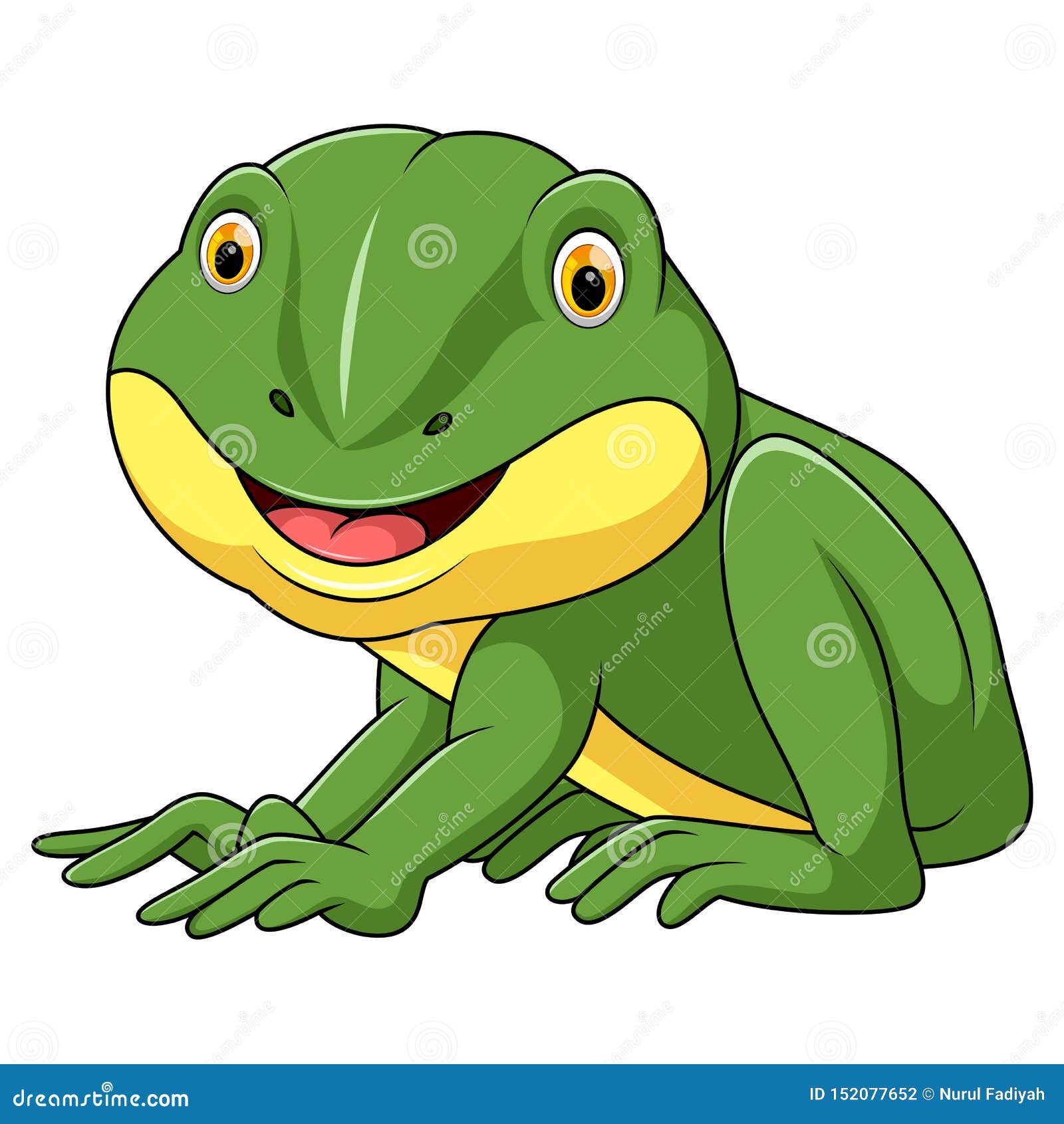 Little frog cartoon stock vector. Illustration of modern - 152077652