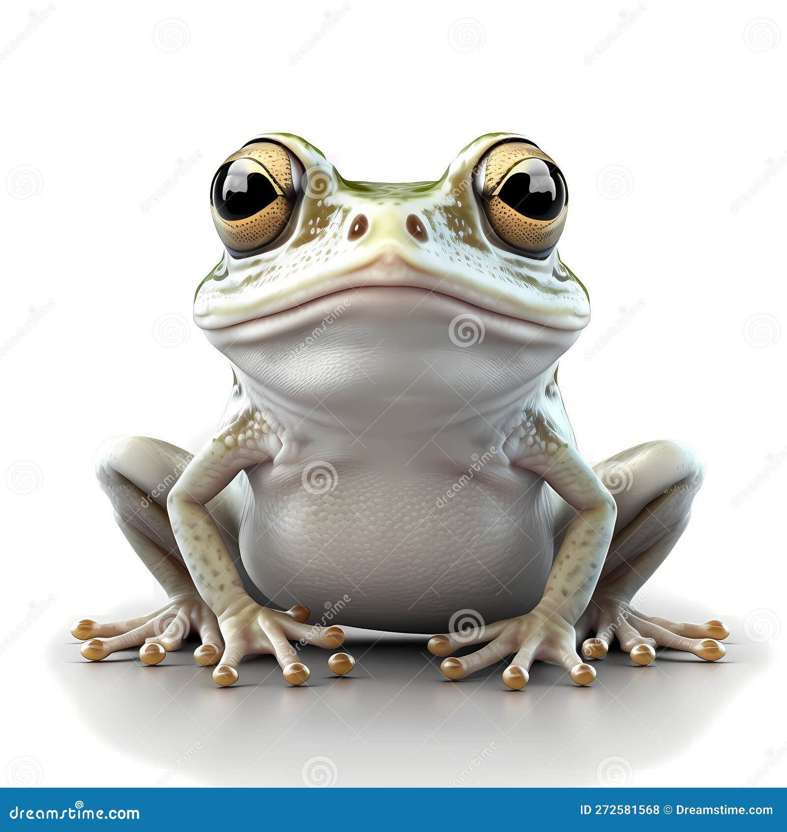 Little Frog Cartoon. Generative AI Stock Illustration - Illustration of ...