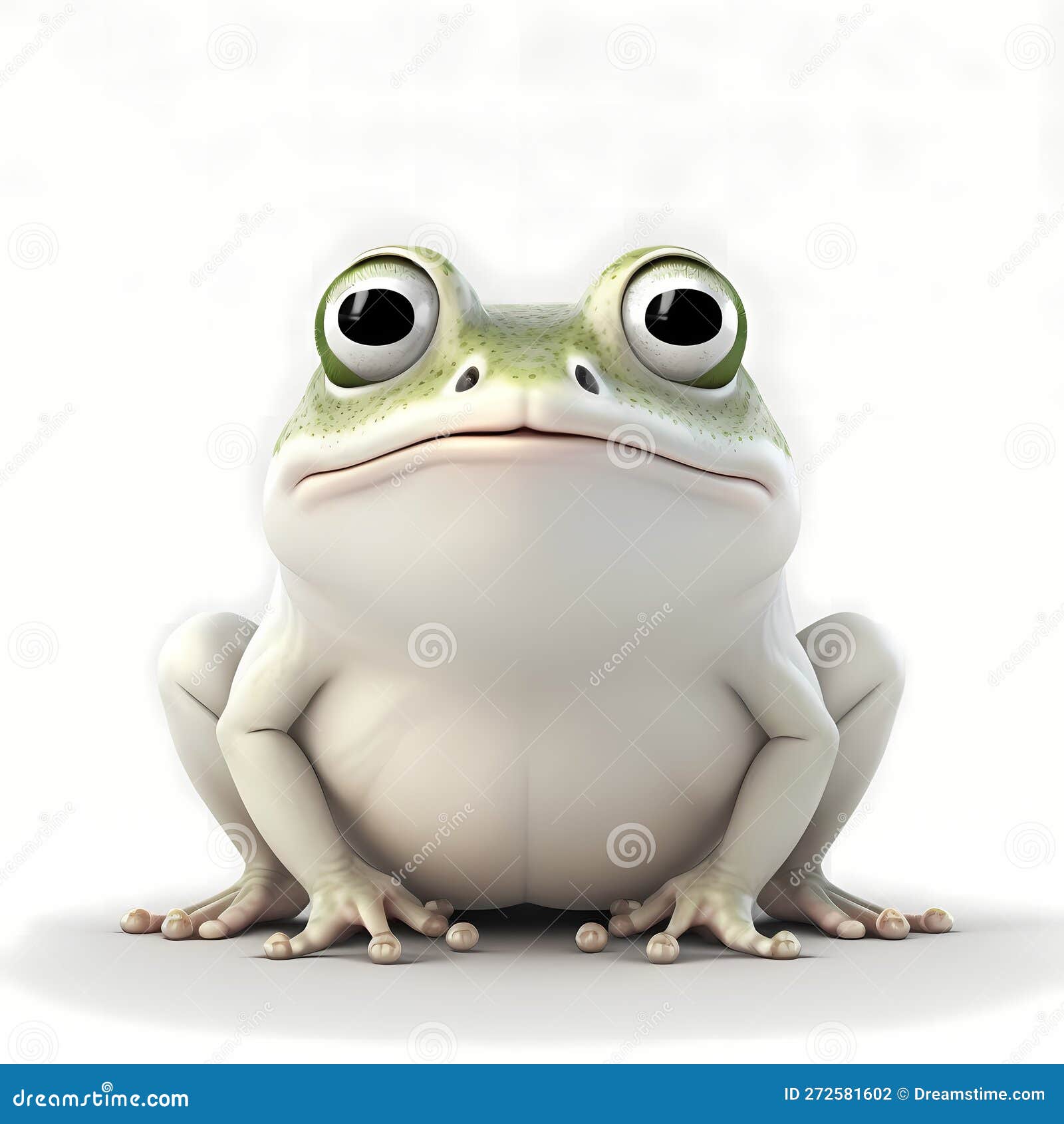 Little Frog Cartoon. Generative AI Stock Illustration - Illustration of ...
