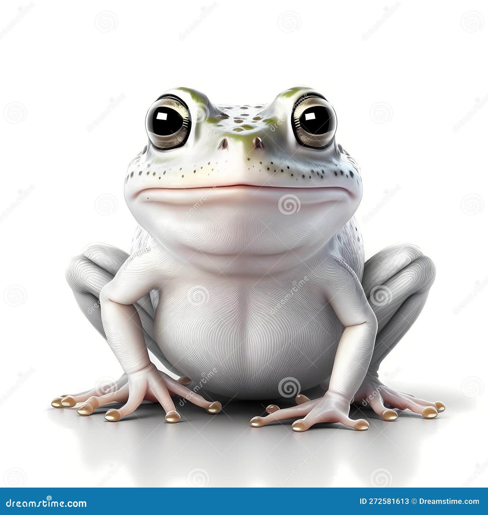 Little Frog Cartoon. Generative AI Stock Illustration - Illustration of ...